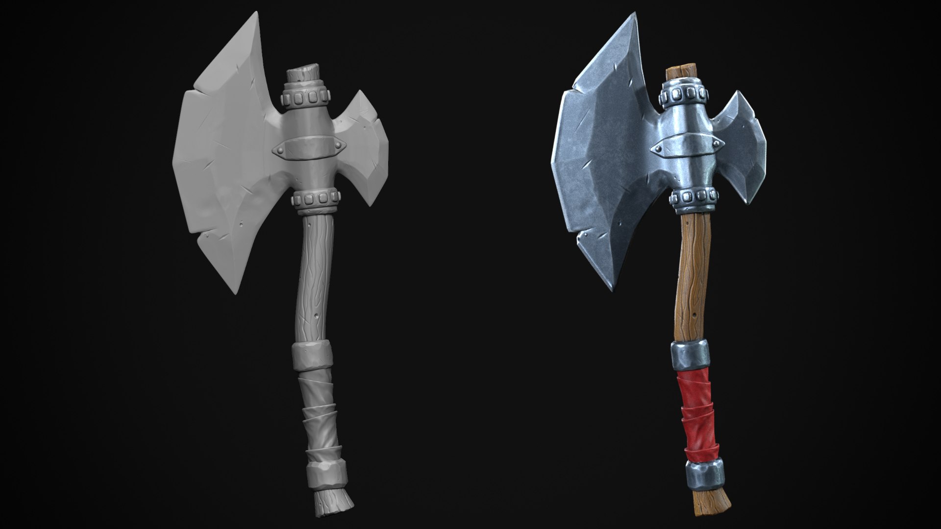 3D War Axe Model - TurboSquid 1770036