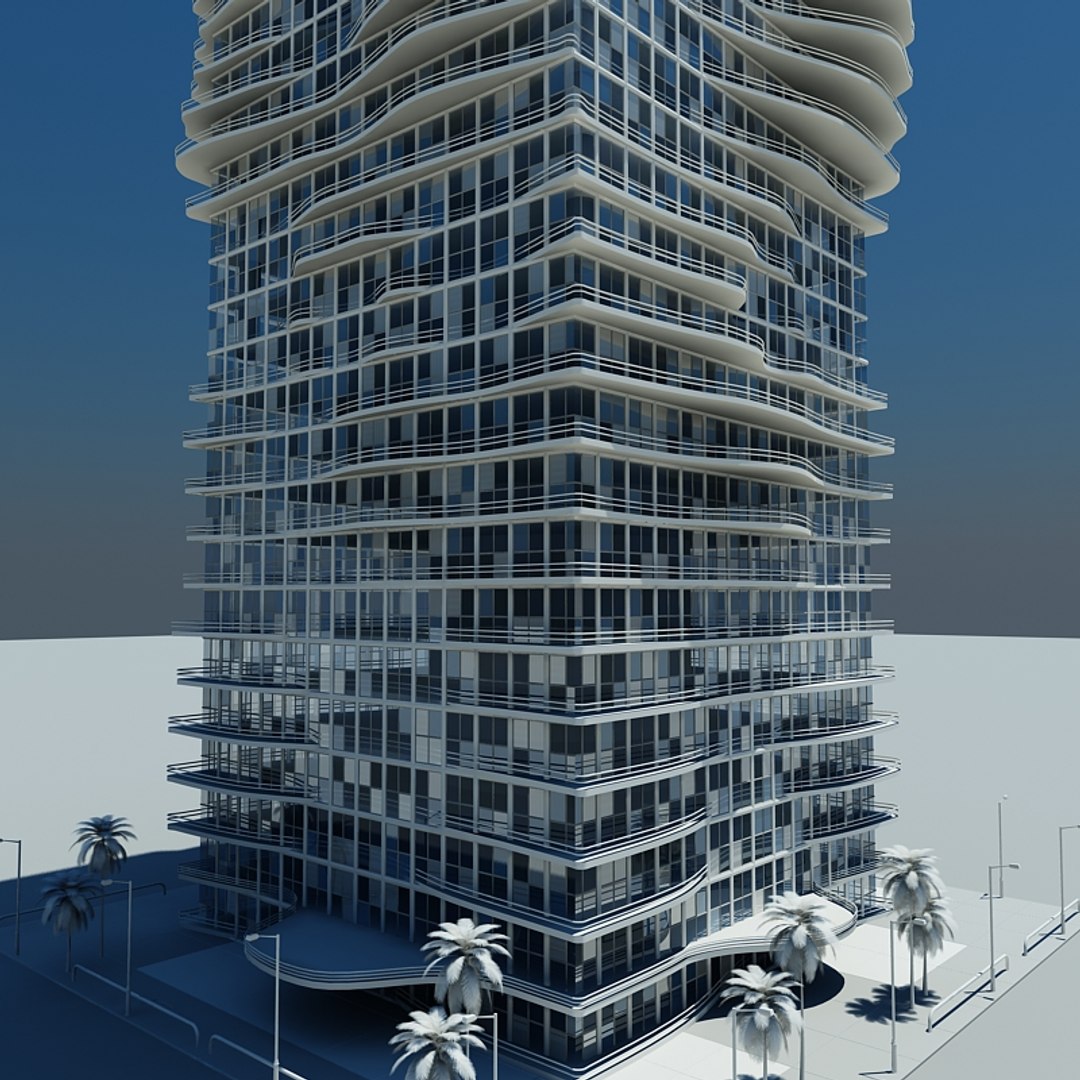 3d modern architectural model
