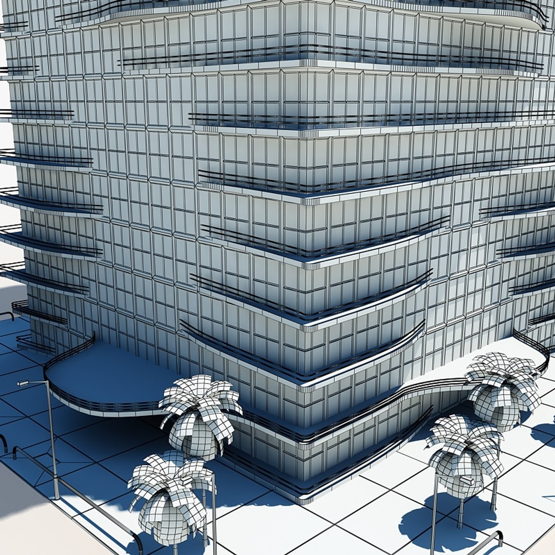 3d modern architectural model