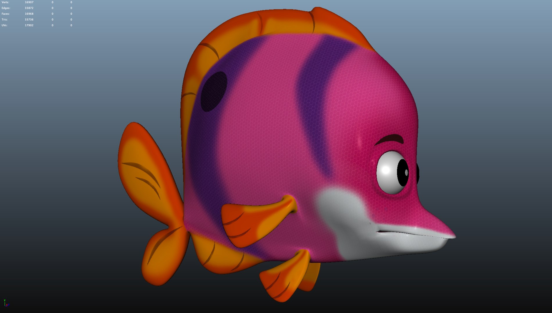 3D model Cartoon Fish - TurboSquid 1789903