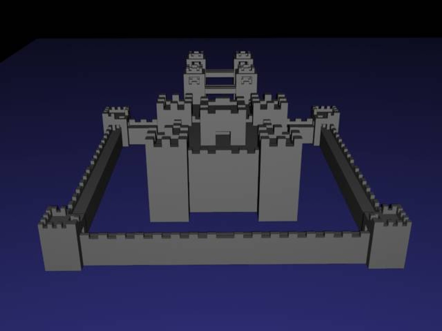 3d Model Castle Level