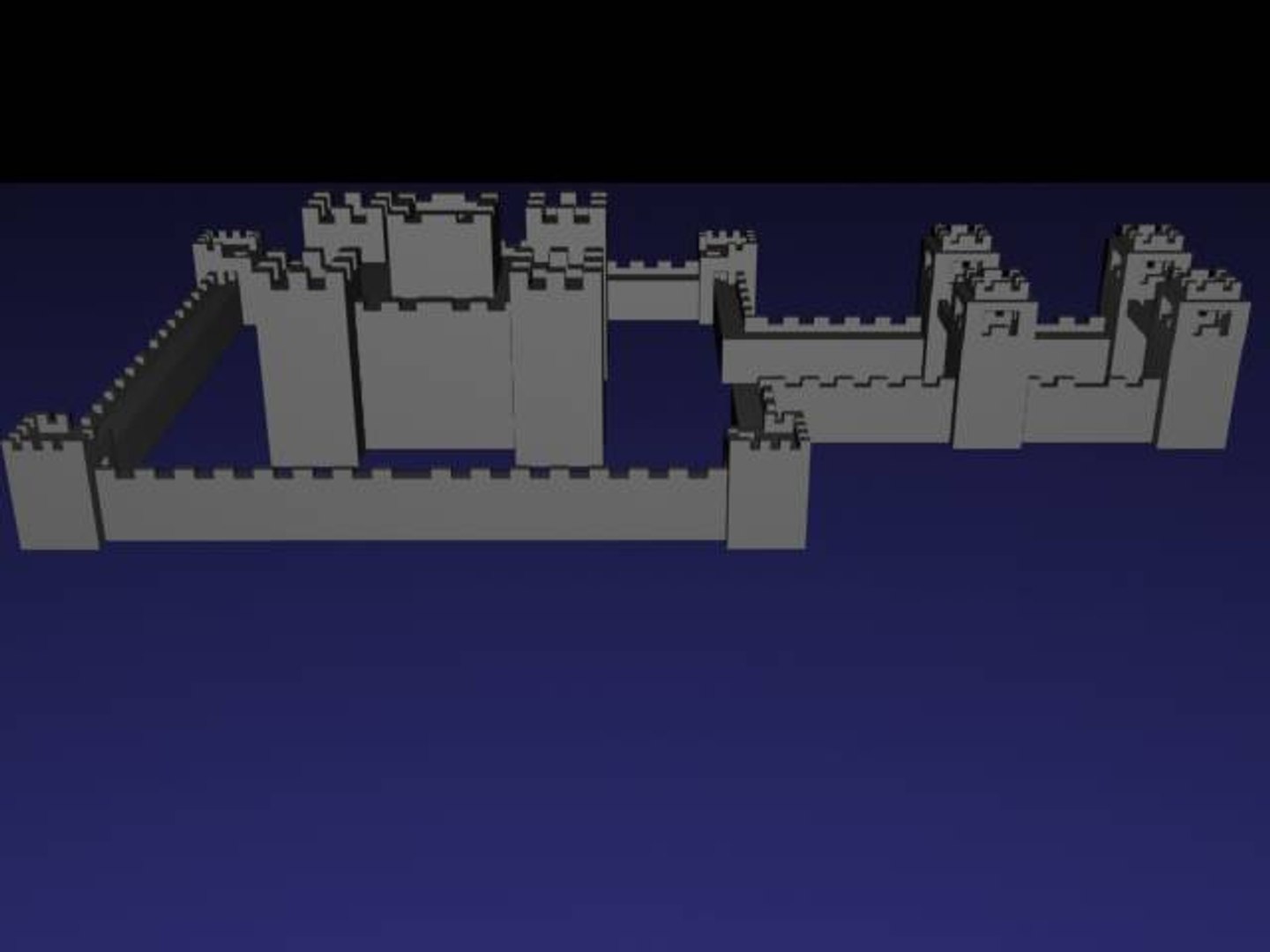 3d Model Castle Level