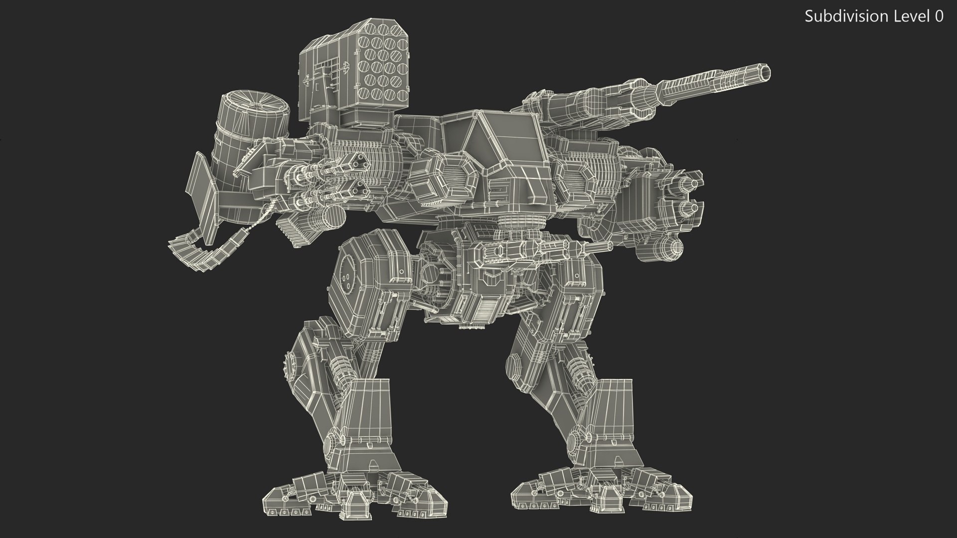 3D Massive Walking Mech Green Old - TurboSquid 2162002