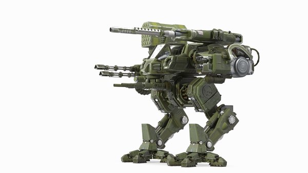 대규모 걷기 기계 녹색 낡은 3D 모델 - TurboSquid 2162002