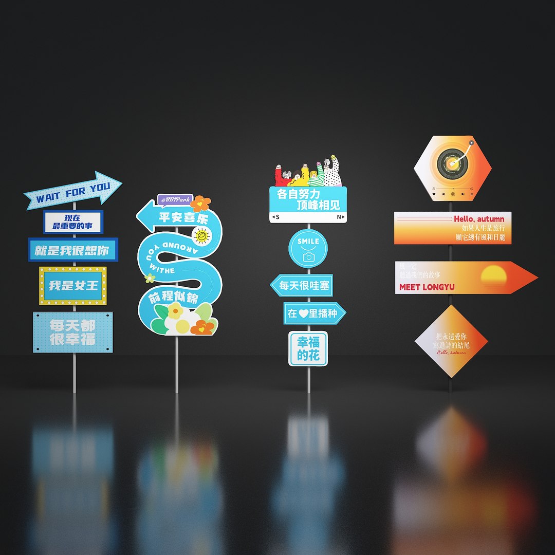 Guide Board Advertising Board Commercial Drainage Board Decorative ...