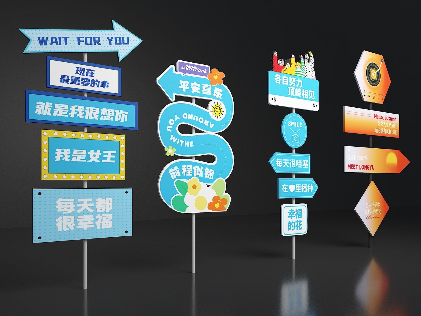 Guide Board Advertising Board Commercial Drainage Board Decorative ...
