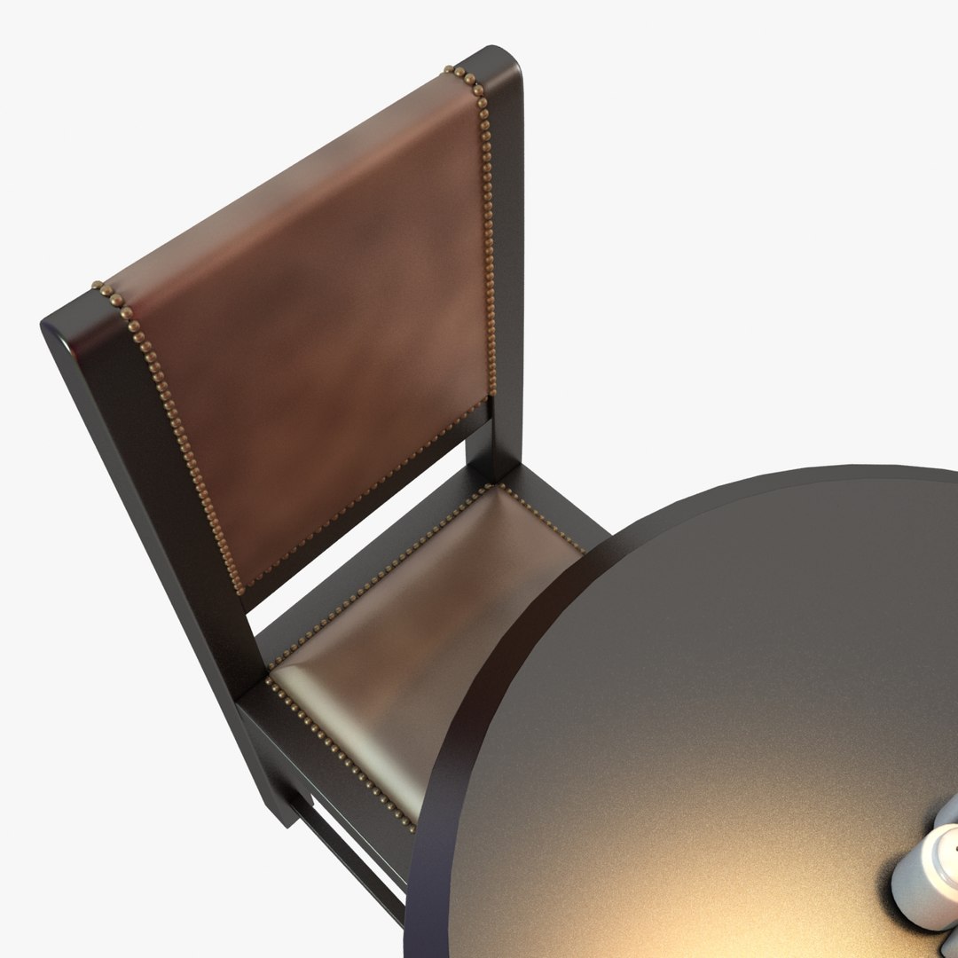 table chairs 3d model