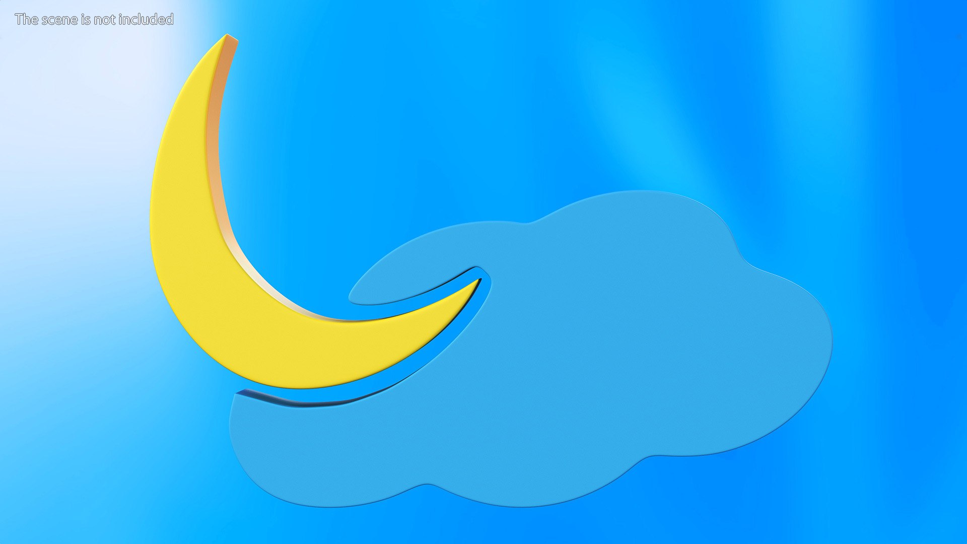 3D Meteorology Symbols With Moon Set - TurboSquid 2086164