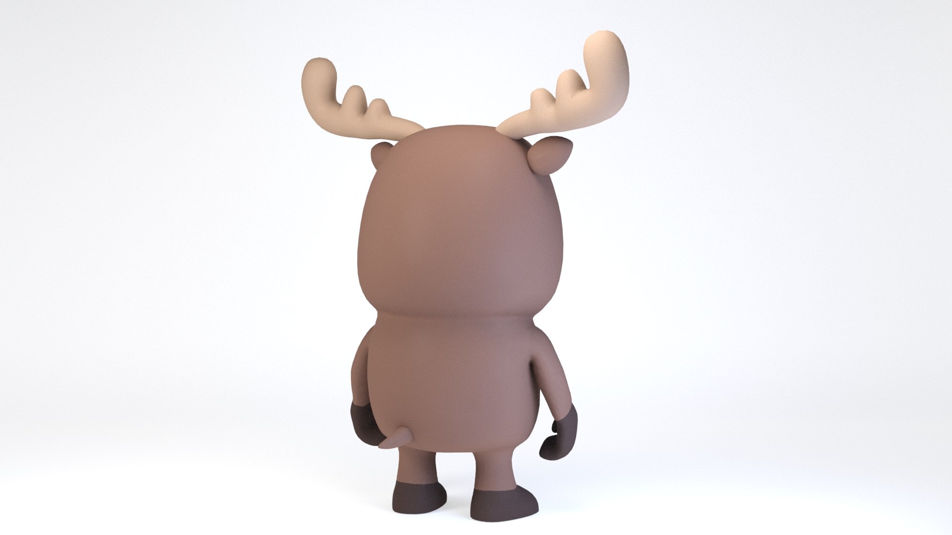 3D Model Cartoonish Humanoid Moose Character - TurboSquid 2250853