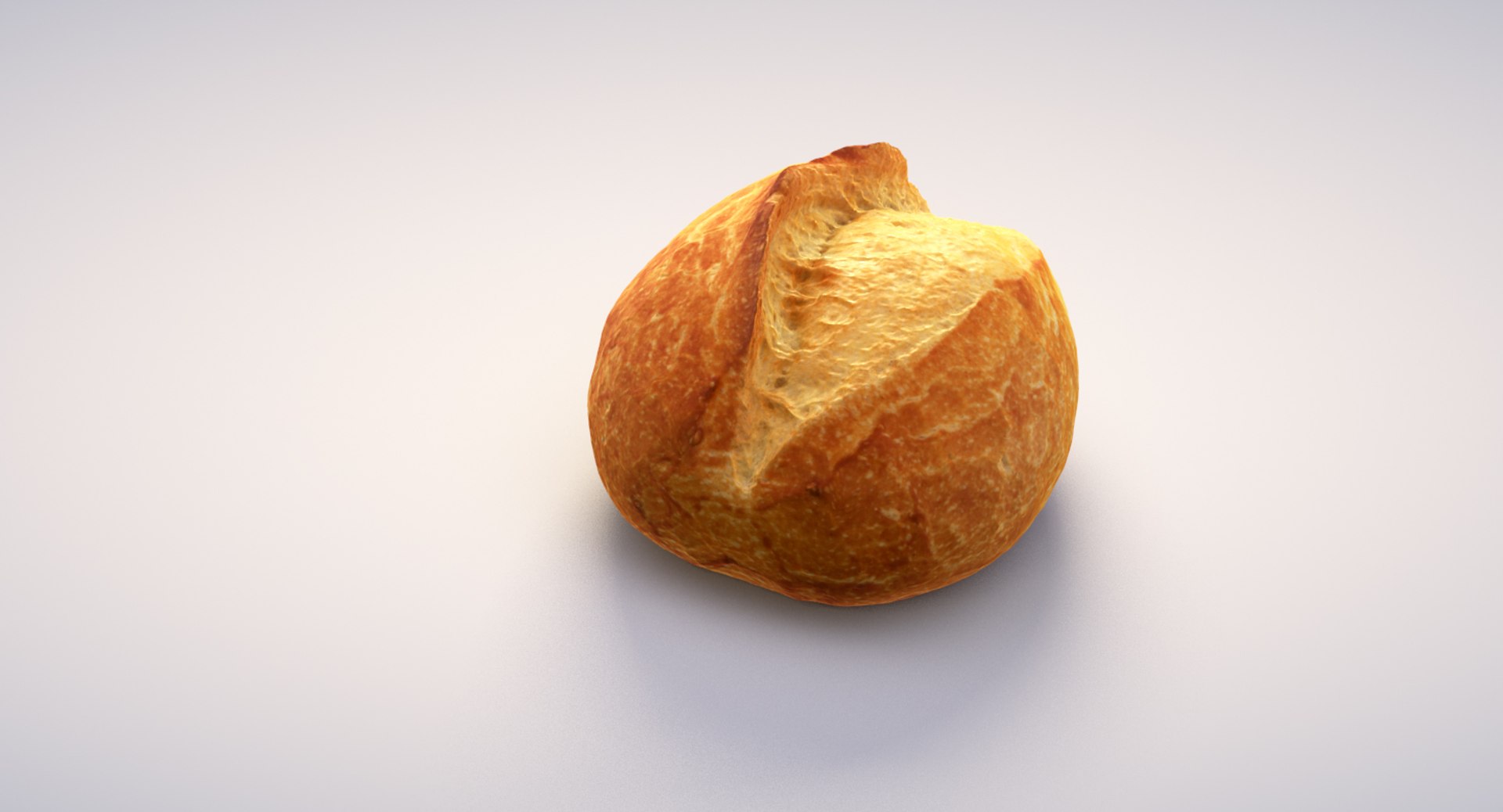 3d Bun Bread Model