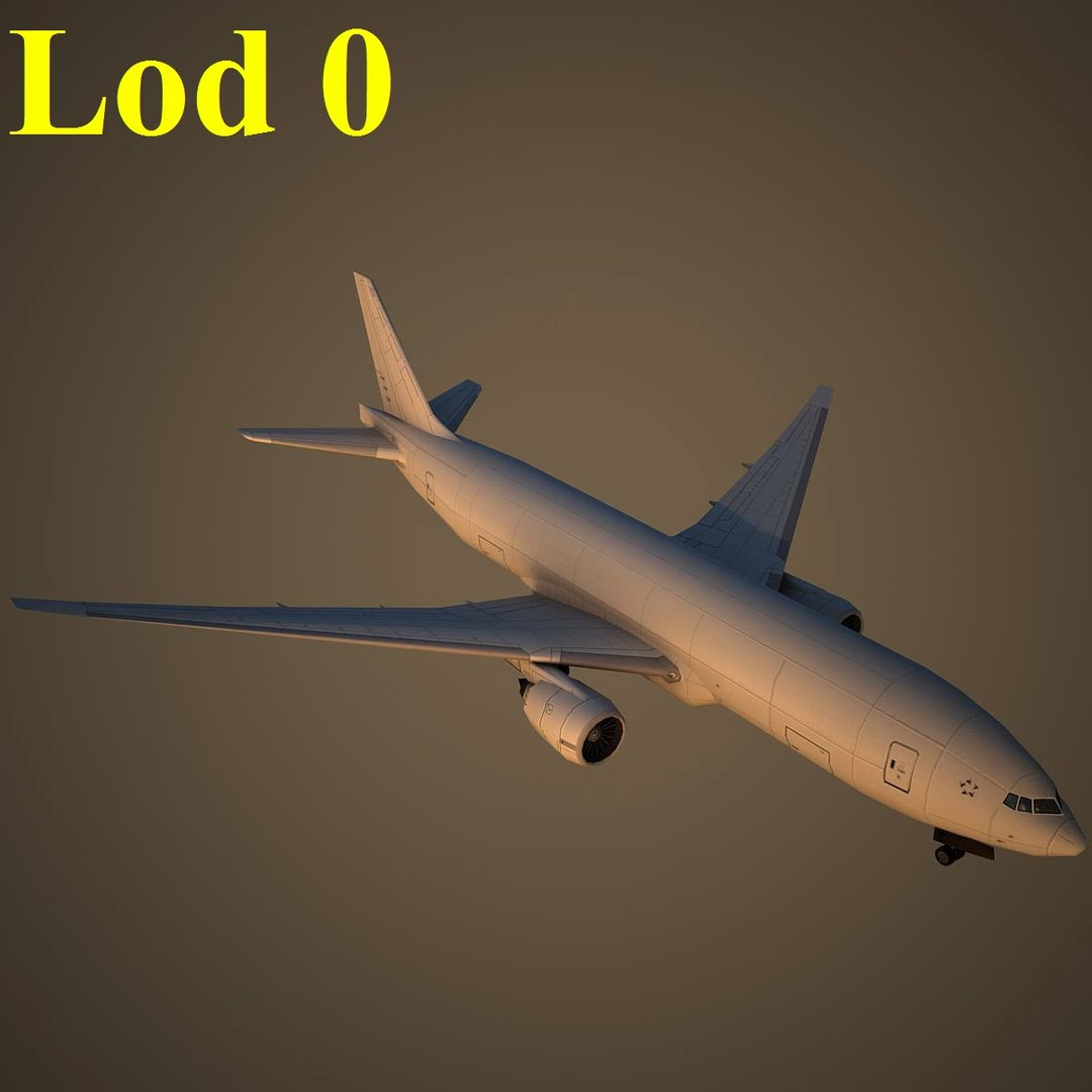 Boeing 777 3d Model