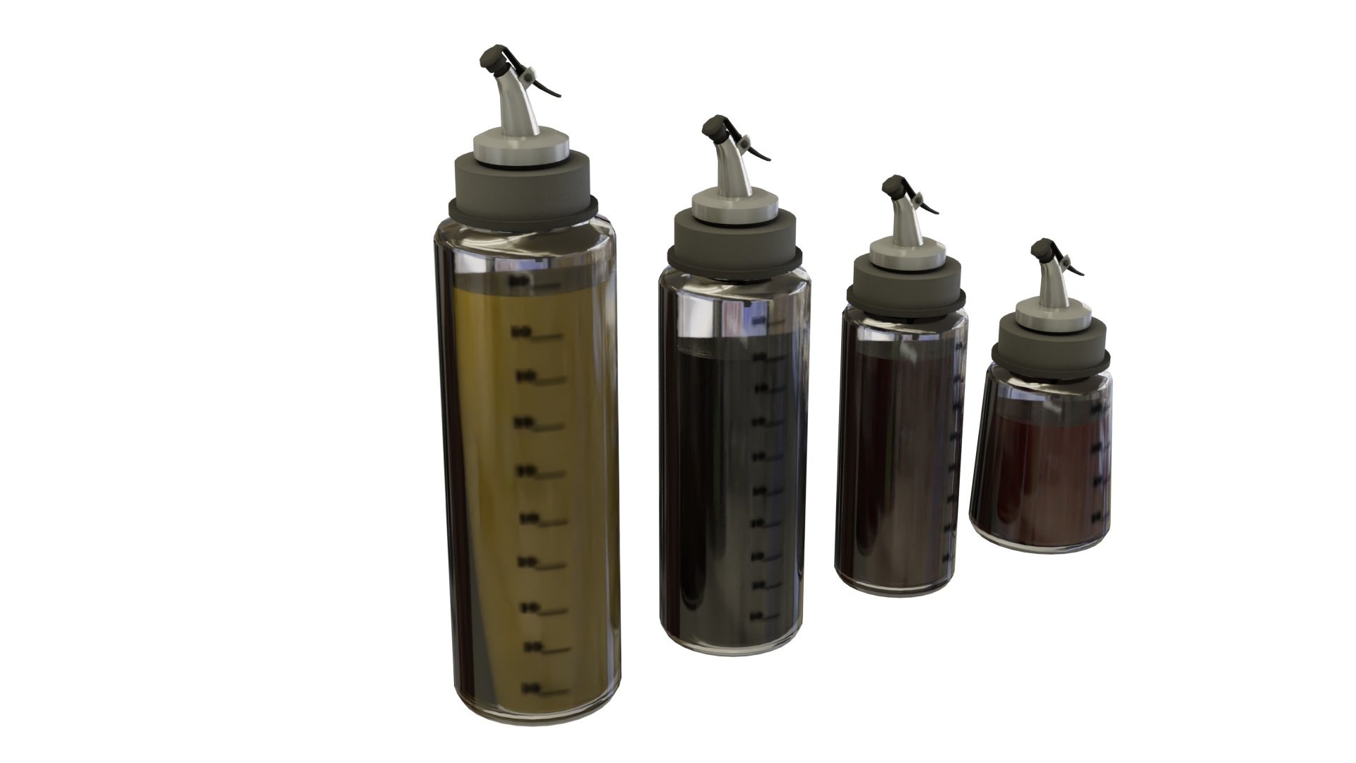 Glass Oil Bottle 3D Model - TurboSquid 2249931