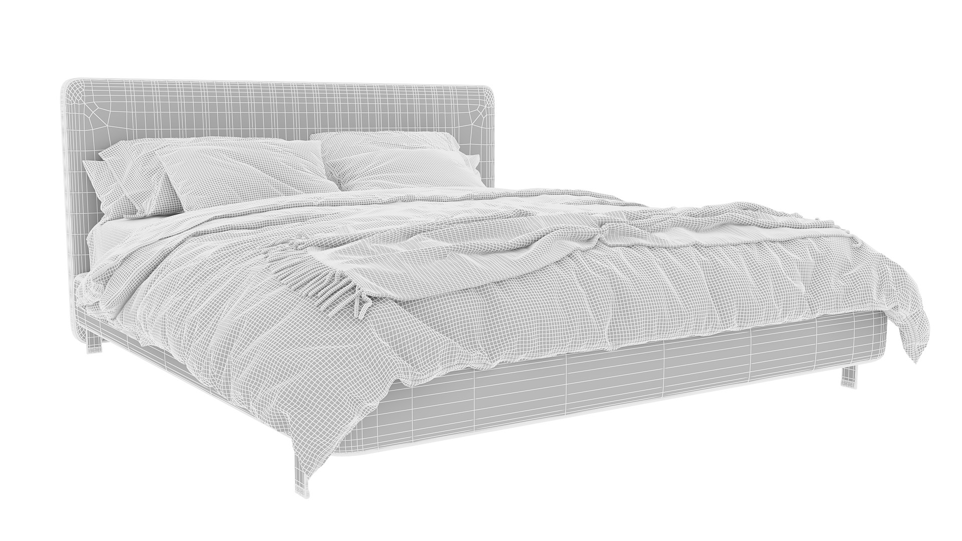Bed 3D Model - TurboSquid 2153519