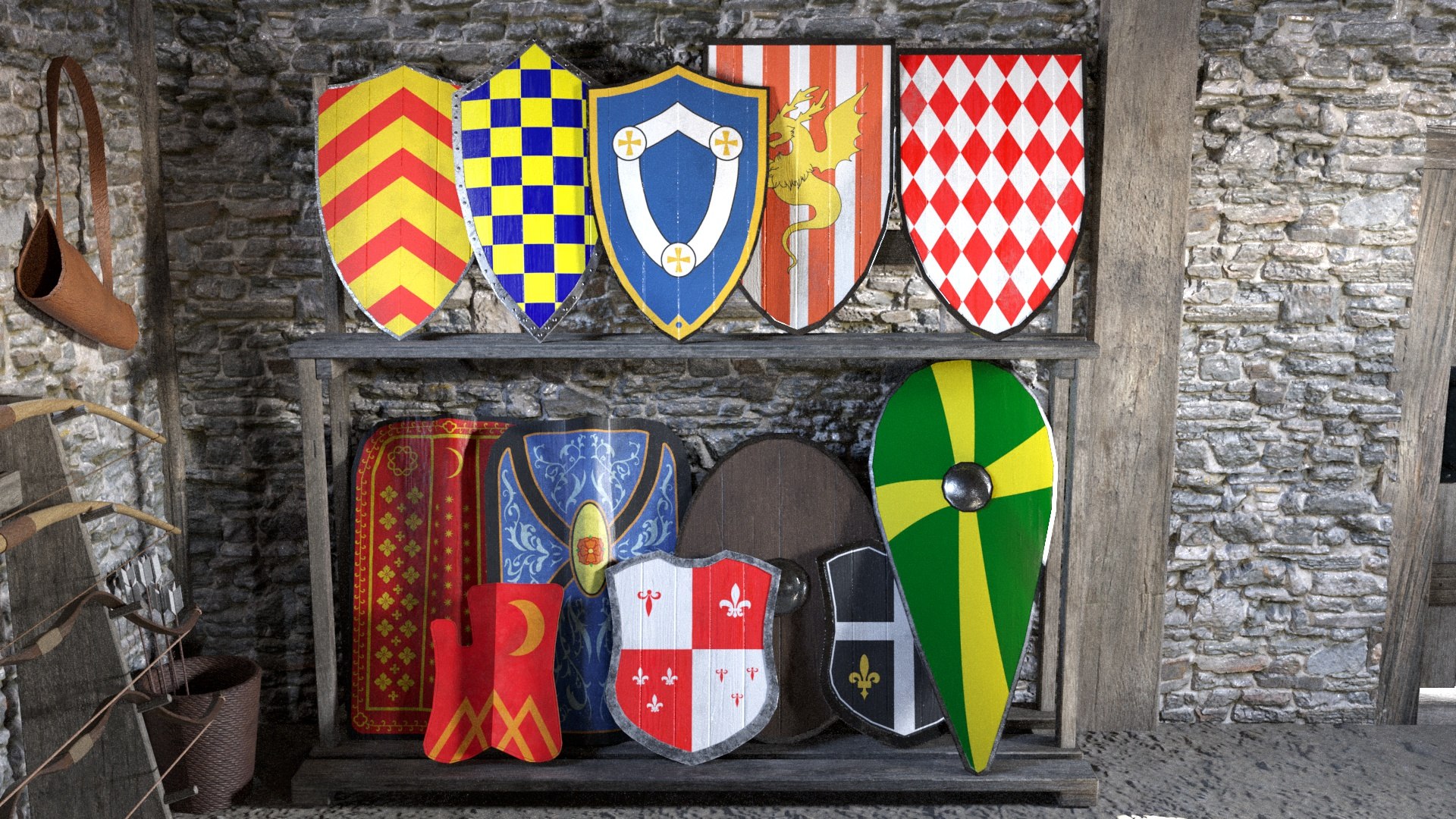 Medieval Armory And Smithy Building 3D Model - TurboSquid 2030756