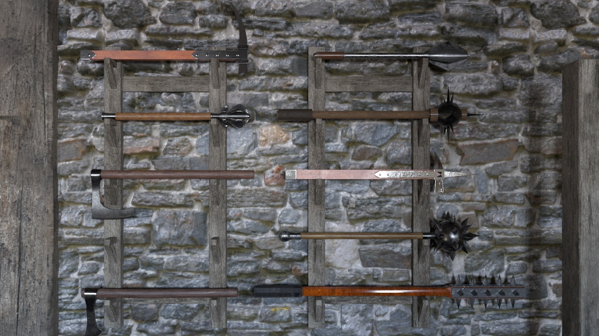 Medieval Armory And Smithy Building 3D Model - TurboSquid 2030756