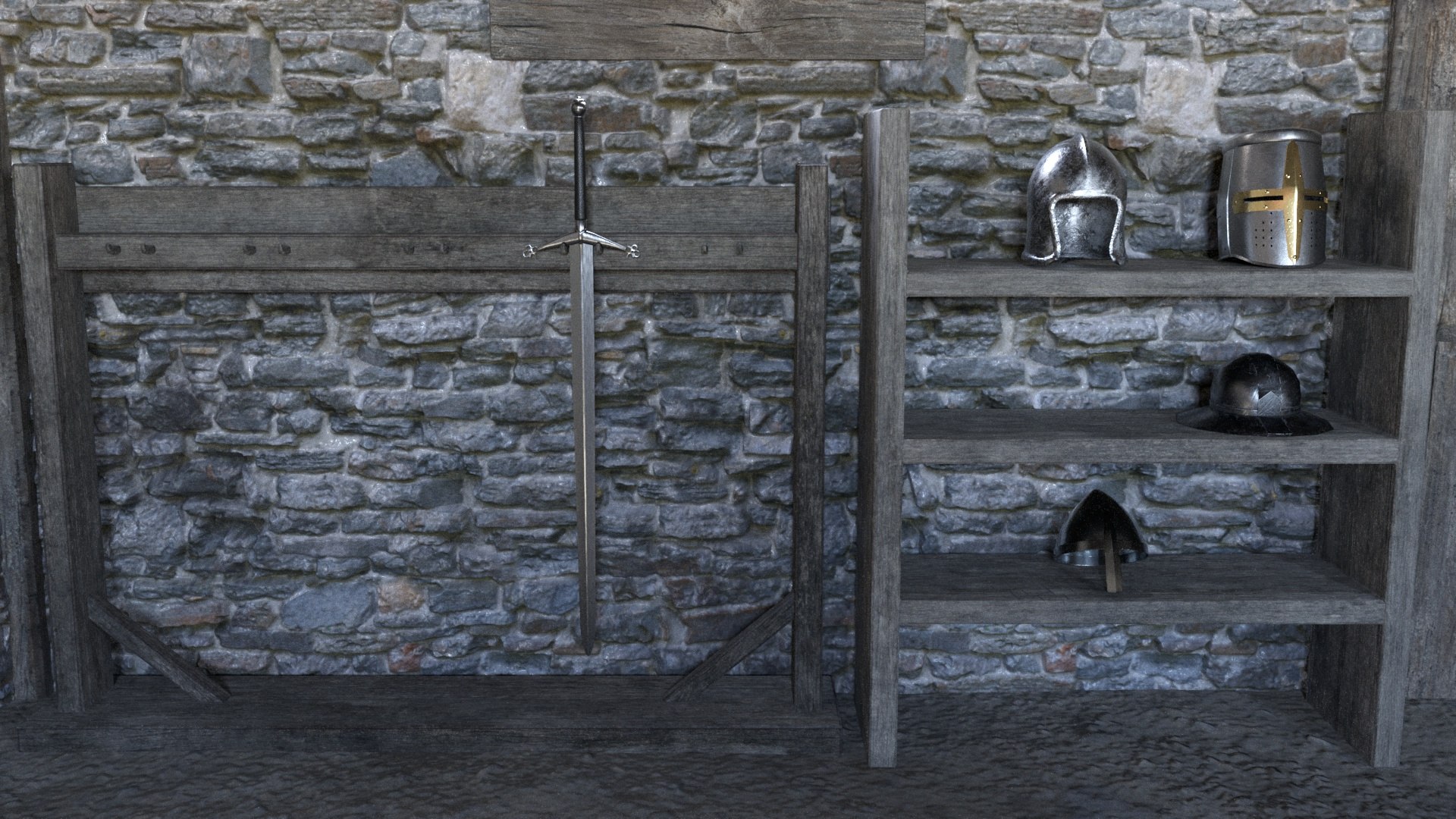 Medieval Armory And Smithy Building 3D Model - TurboSquid 2030756