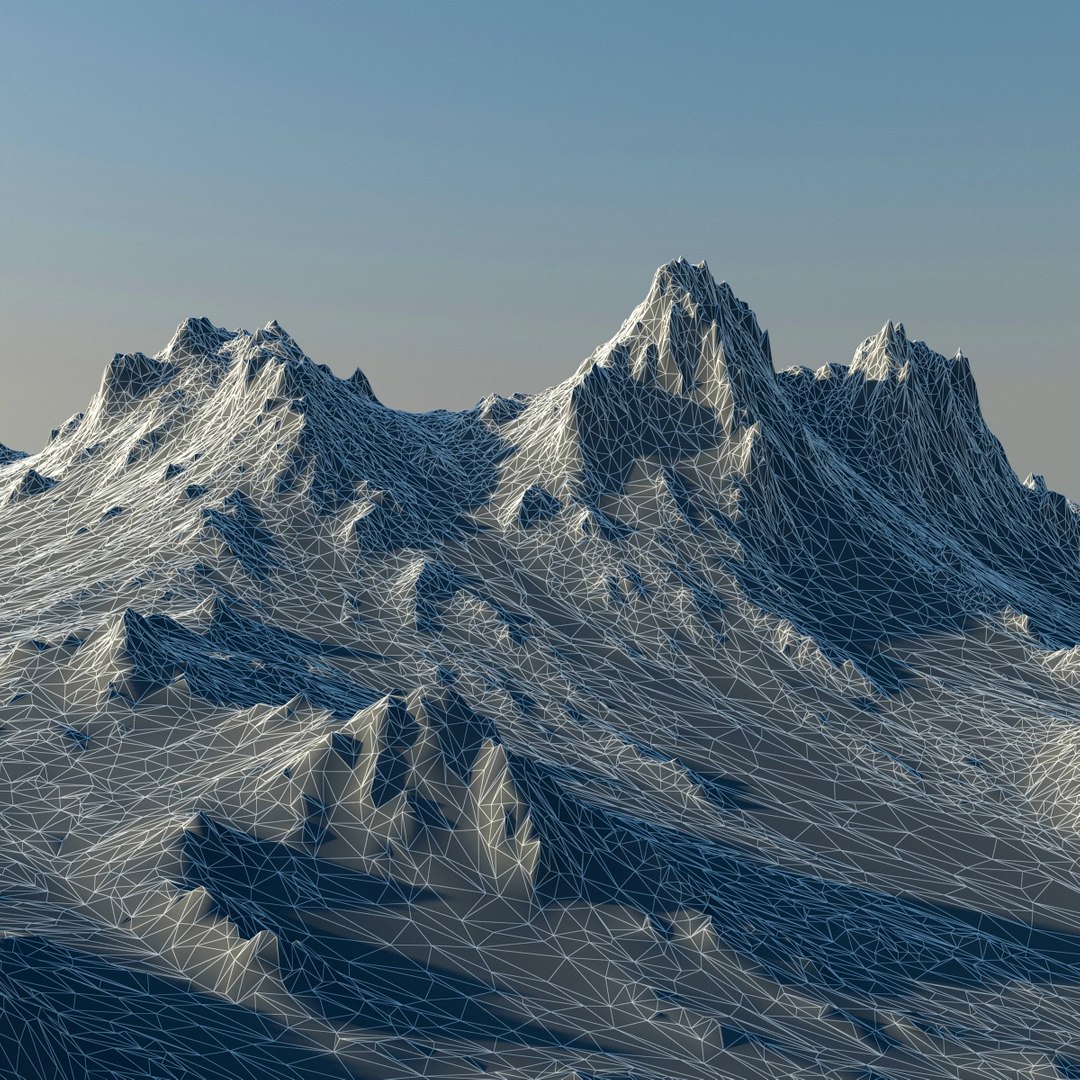 Mountain terrain 3D model - TurboSquid 1451230