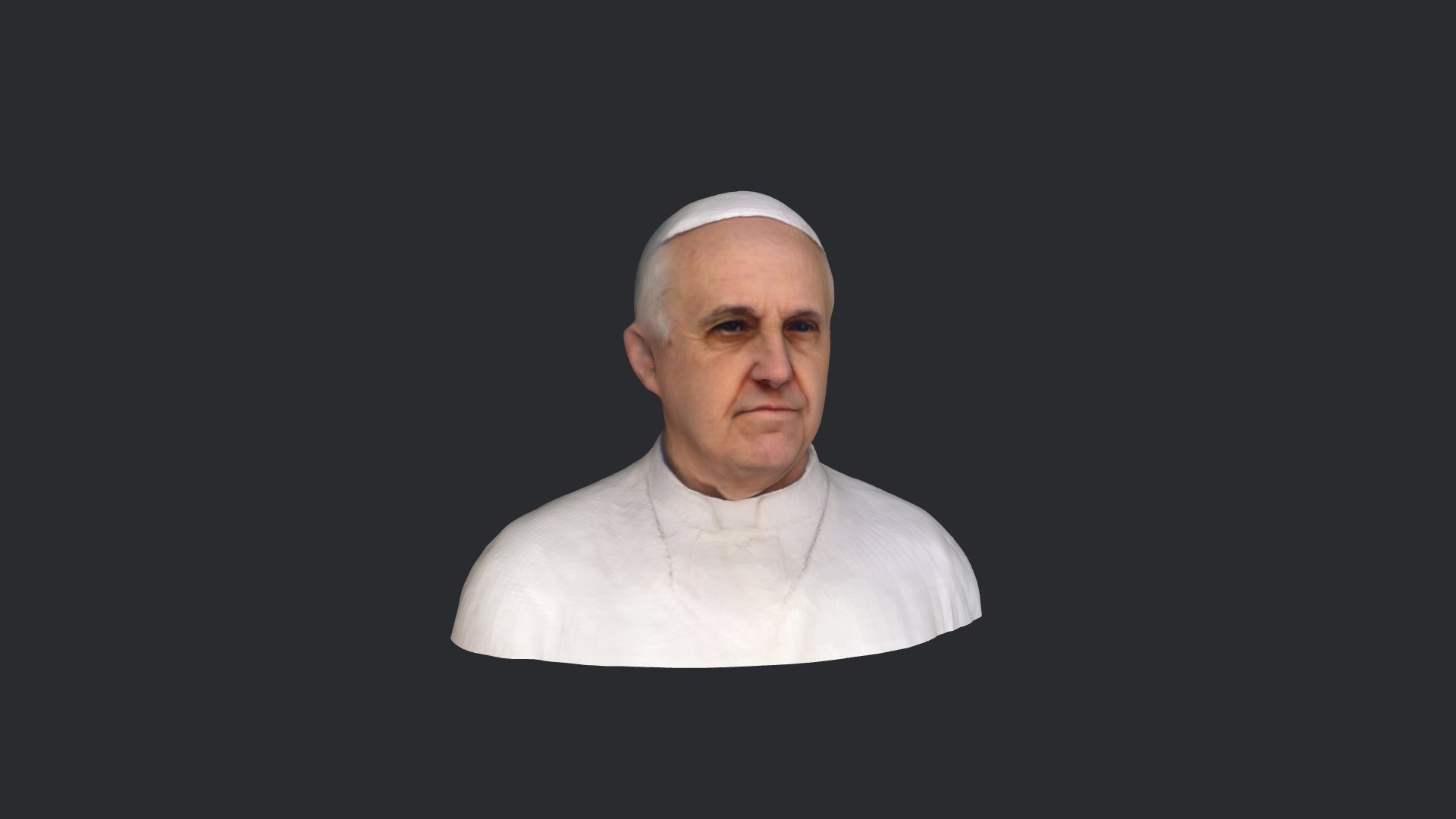3D Pope Francis- Realistic Bust Head Ready 3d Model Model - TurboSquid ...