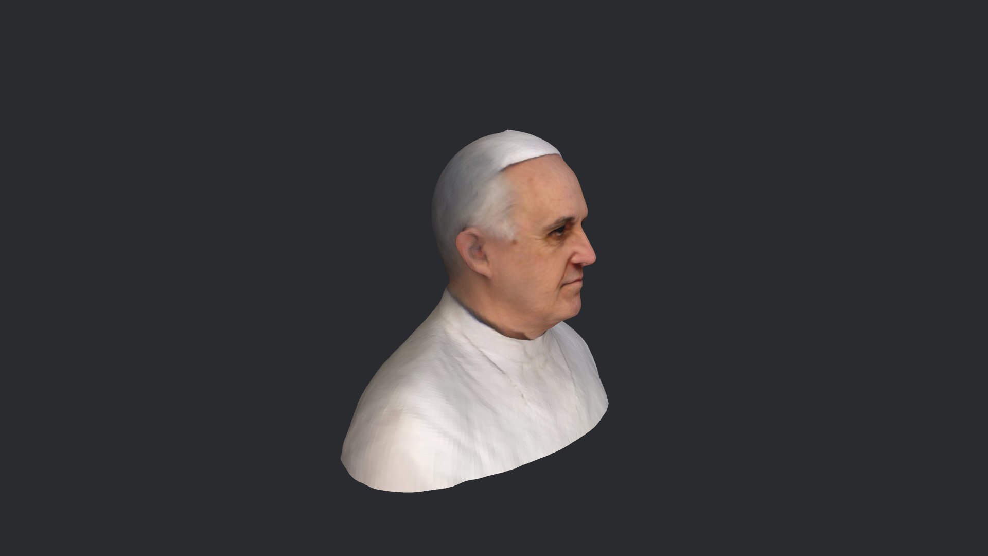 3D Pope Francis- Realistic Bust Head Ready 3d Model Model - TurboSquid ...