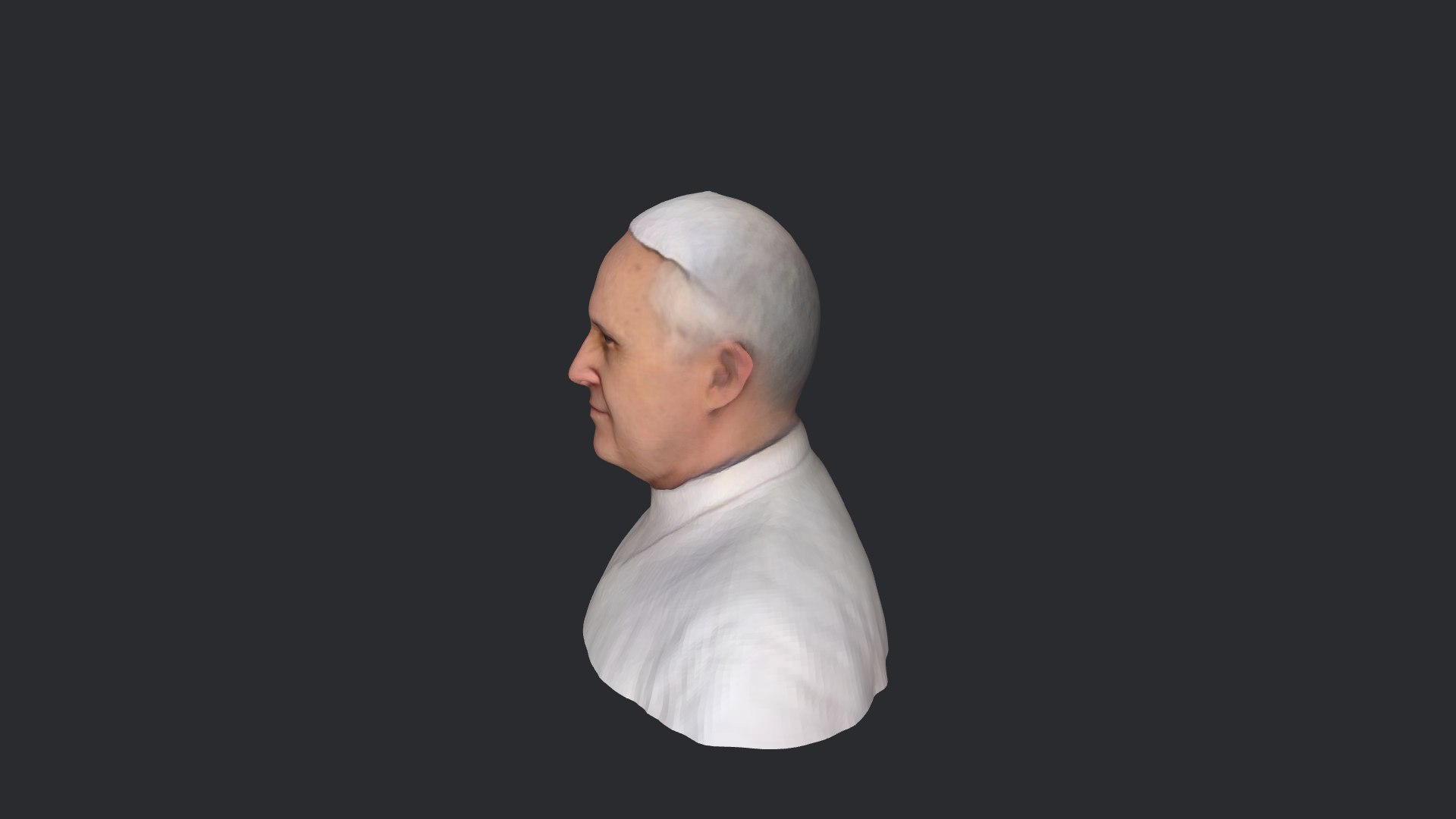 3D Pope Francis- Realistic Bust Head Ready 3d Model Model - TurboSquid ...