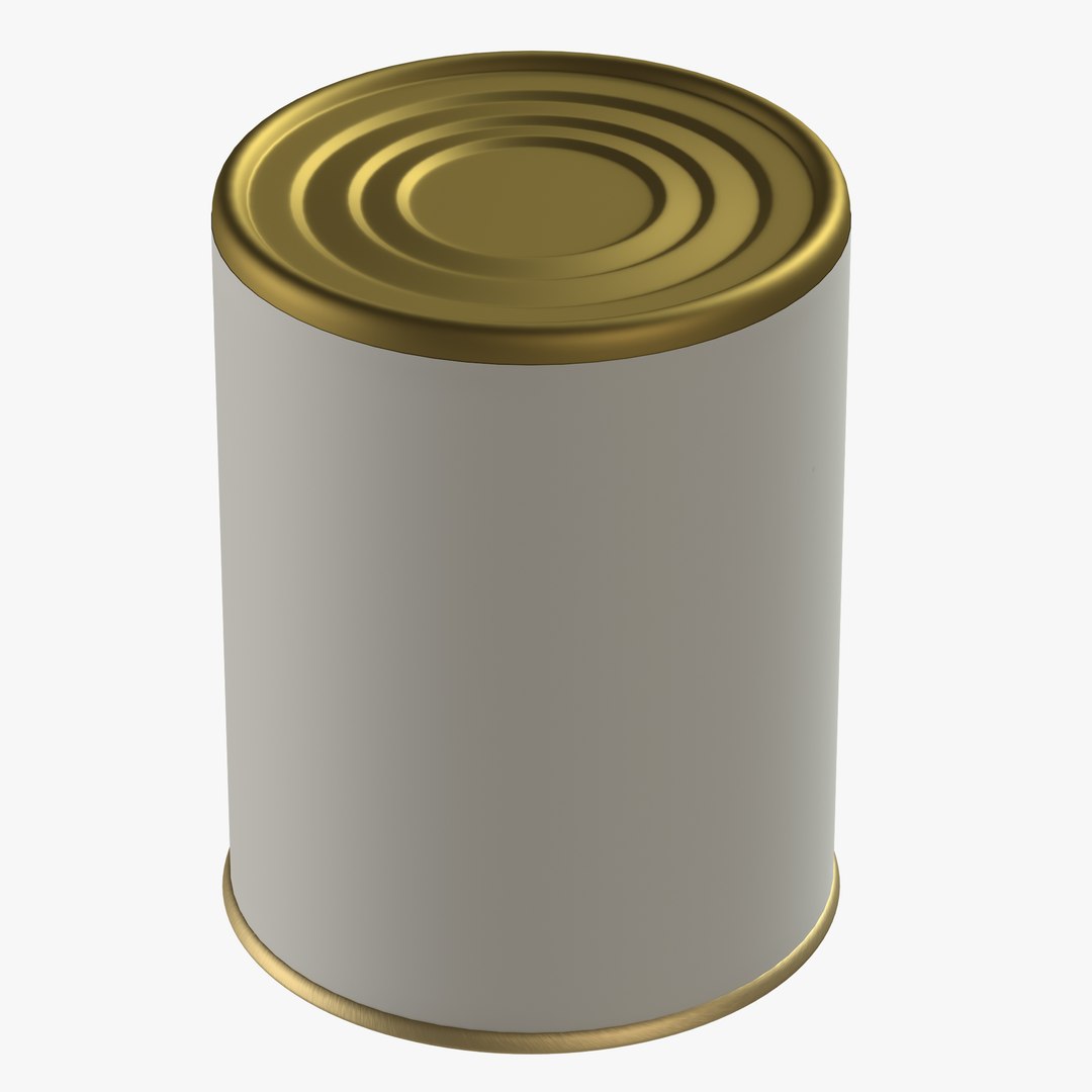 Canned Food Tin 3D Model - TurboSquid 1325023