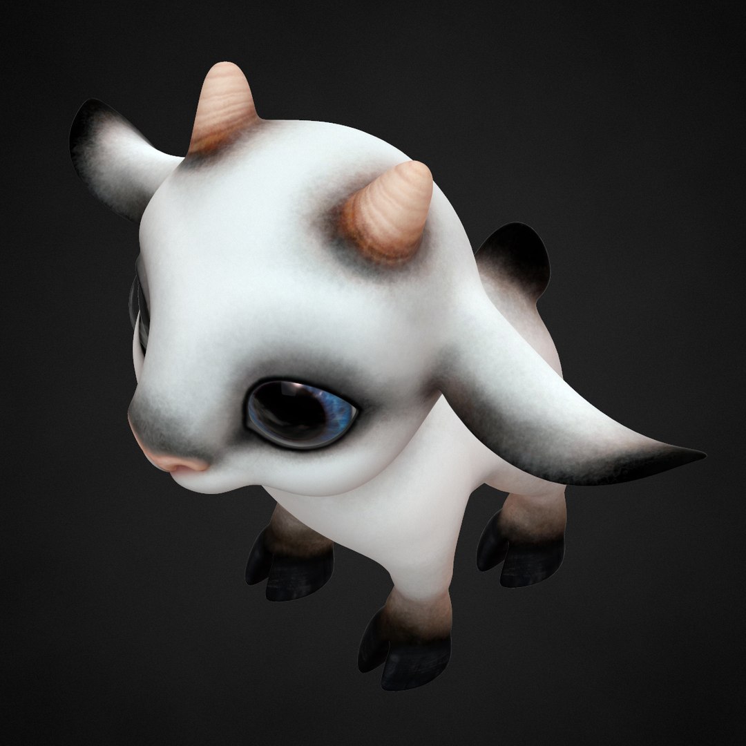 3d Cute Cartoon Goat