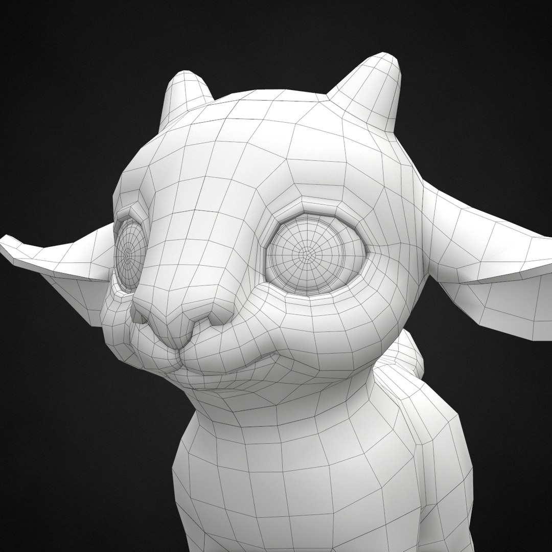 3d Cute Cartoon Goat