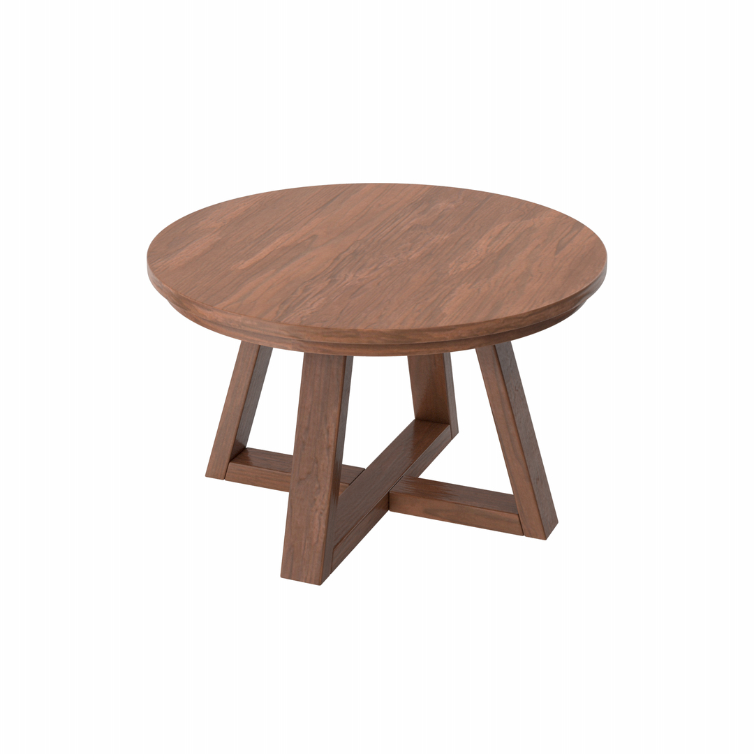 3D Dark Wood Ring Table Model - TurboSquid 1859999