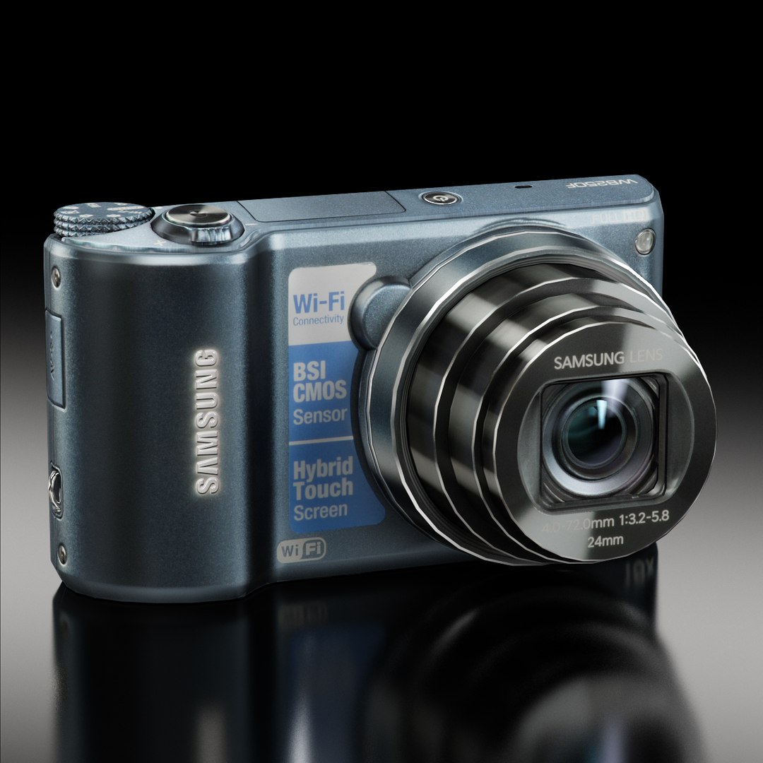 low-poly samsung wb250f cobalt 3d max