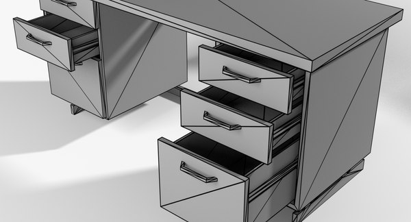 3D desk model - TurboSquid 1336225