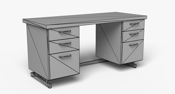 3D desk model - TurboSquid 1336225