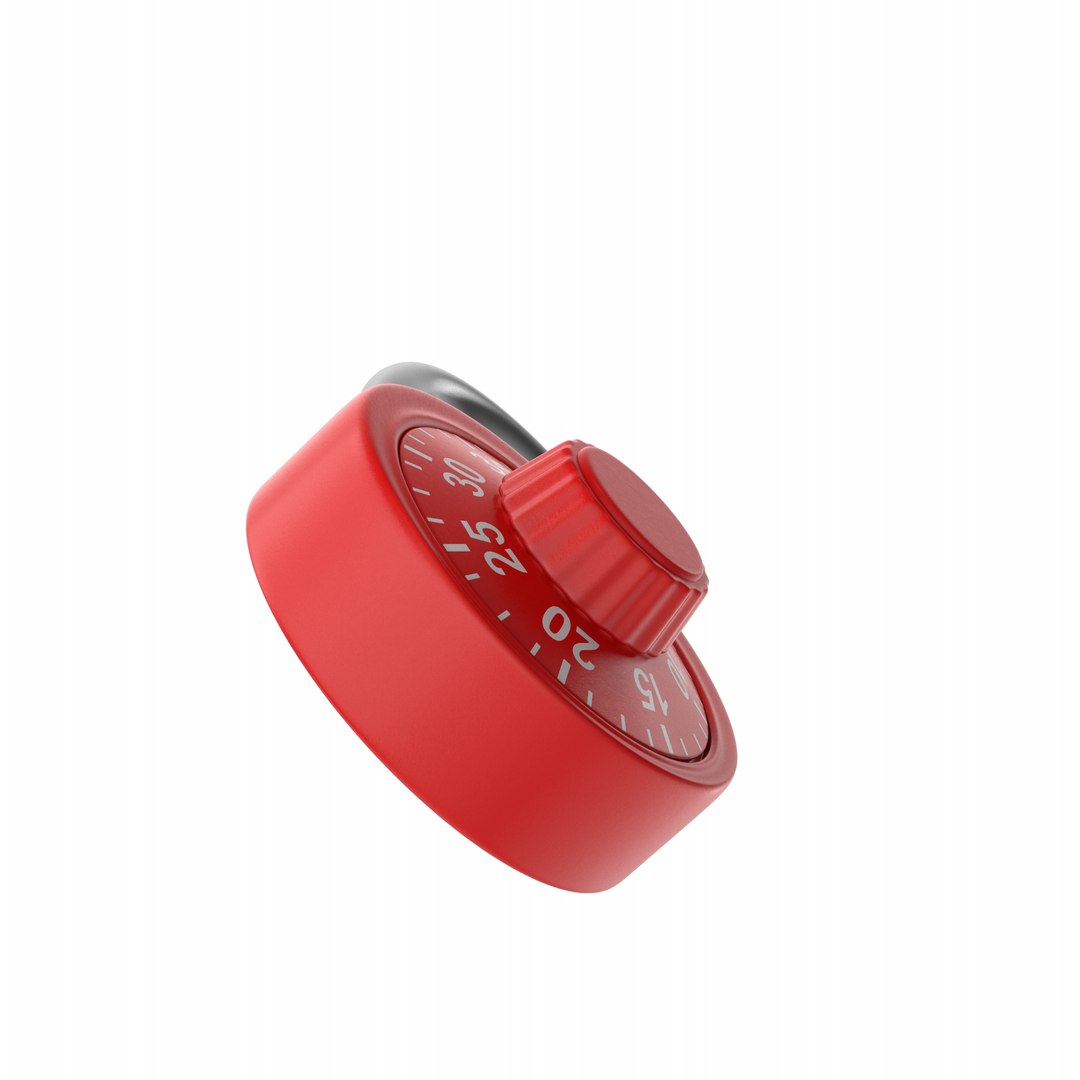 3D Red Combination Round Padlock Model - TurboSquid 2140142