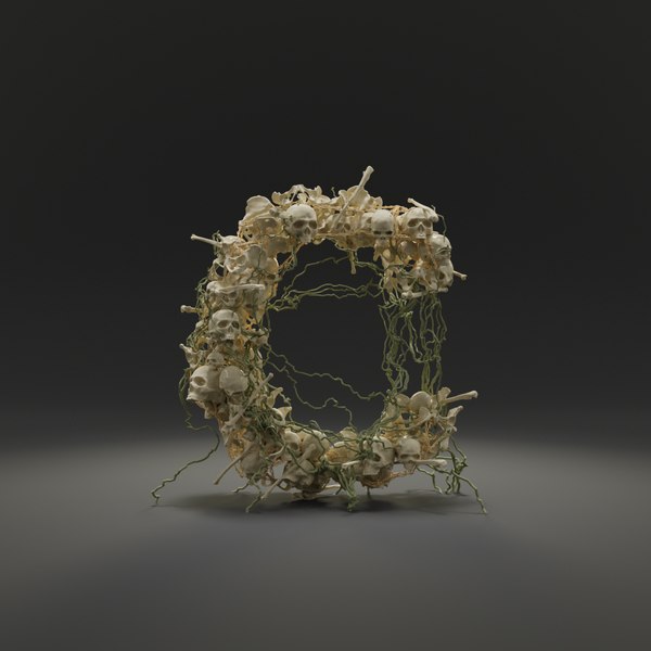 Letter c bones skeleton 3D model - TurboSquid 1546042