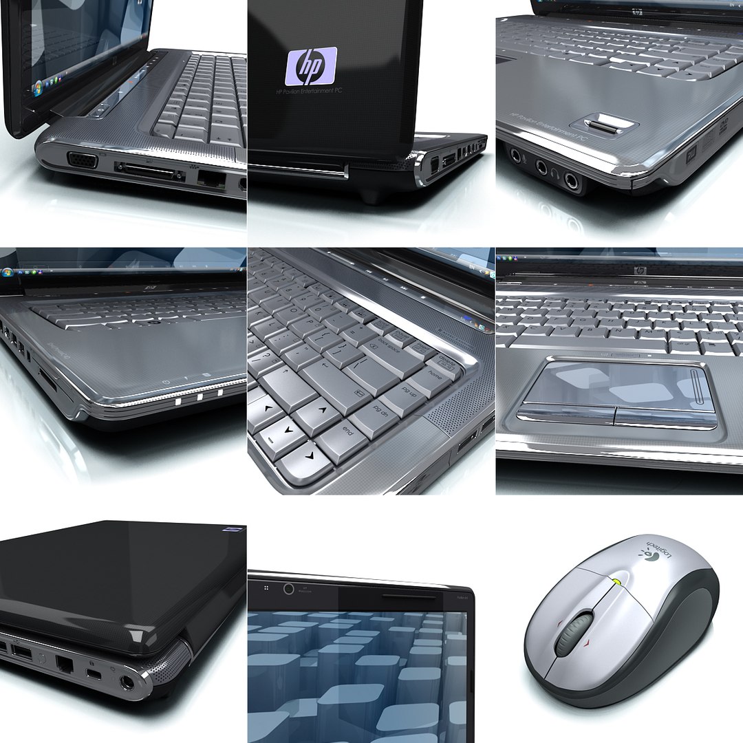 3d Hp Mouse Laptop