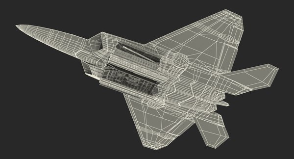 f-22 raptor 3d model