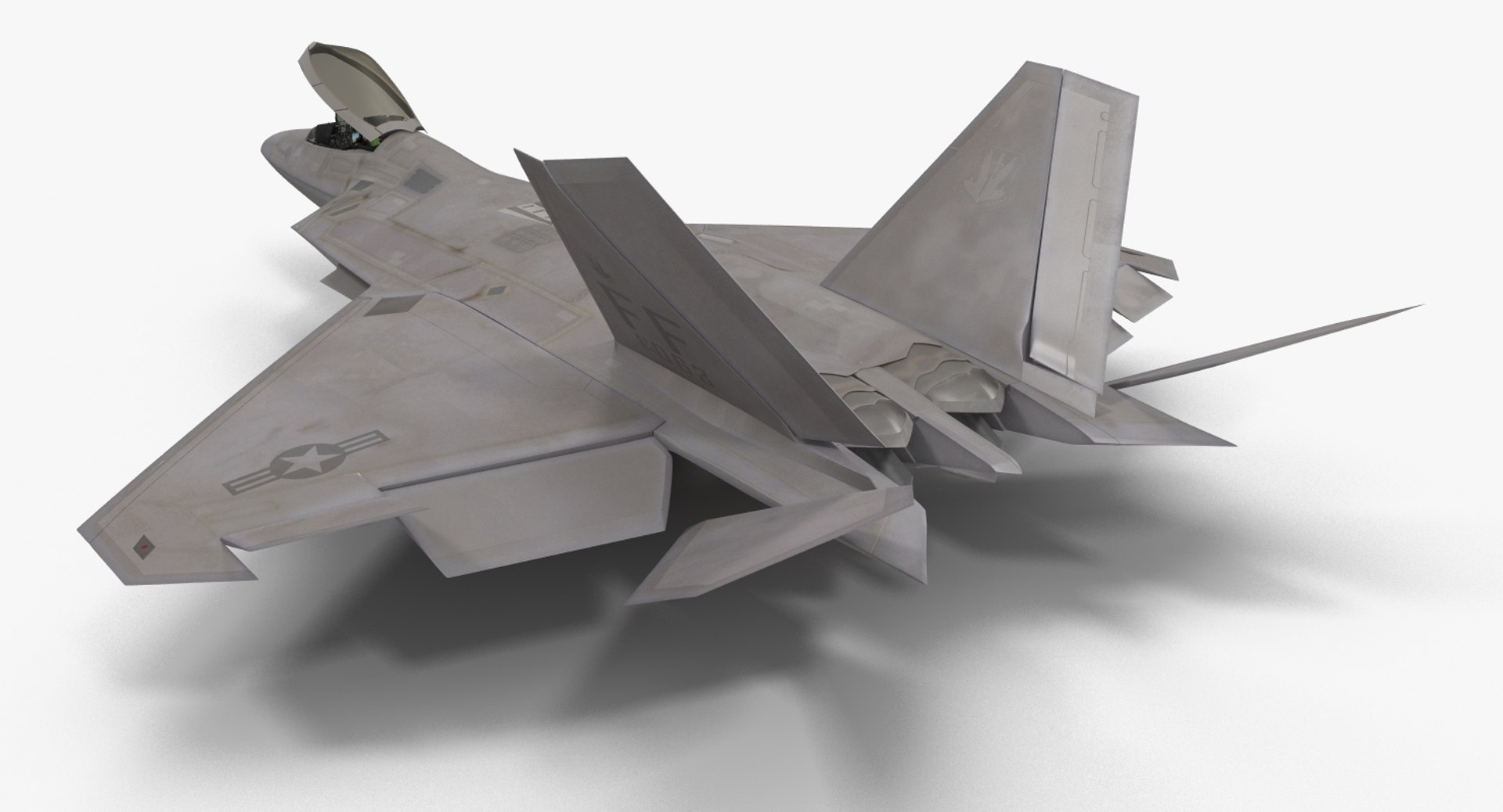 f-22 raptor 3d model