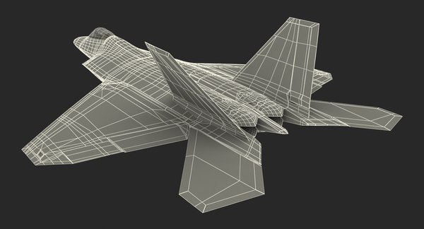 f-22 raptor 3d model