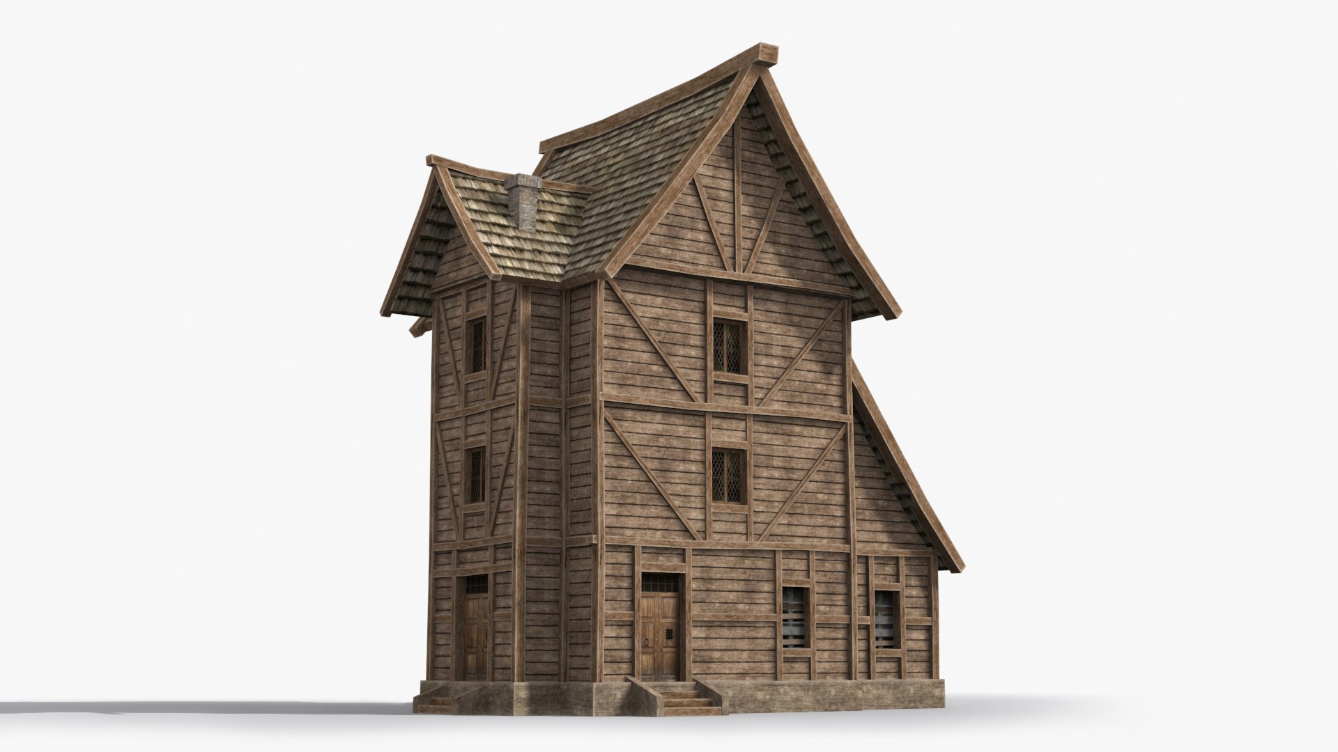 Medieval House X30 3D - TurboSquid 1871502