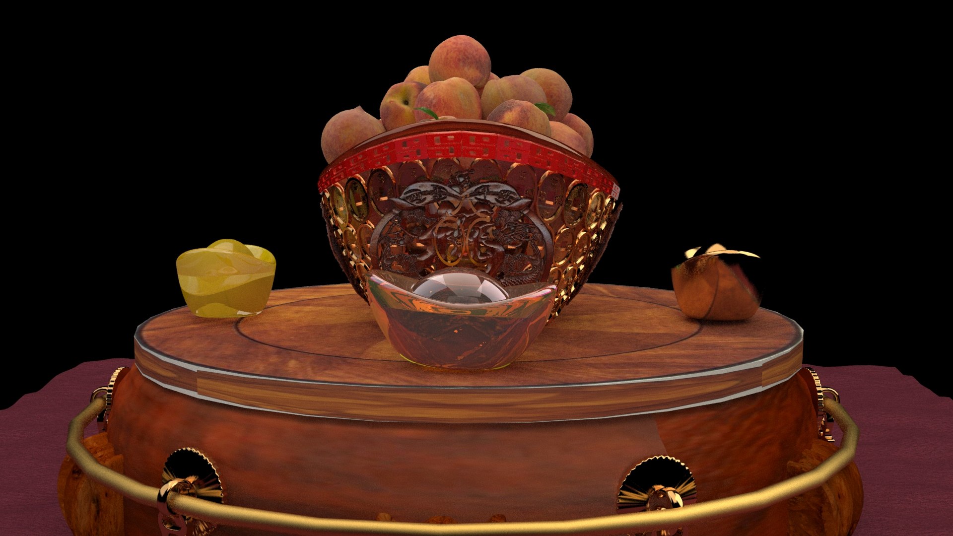 3D Chinese Gold Ingot Display Stand - TurboSquid 2222347