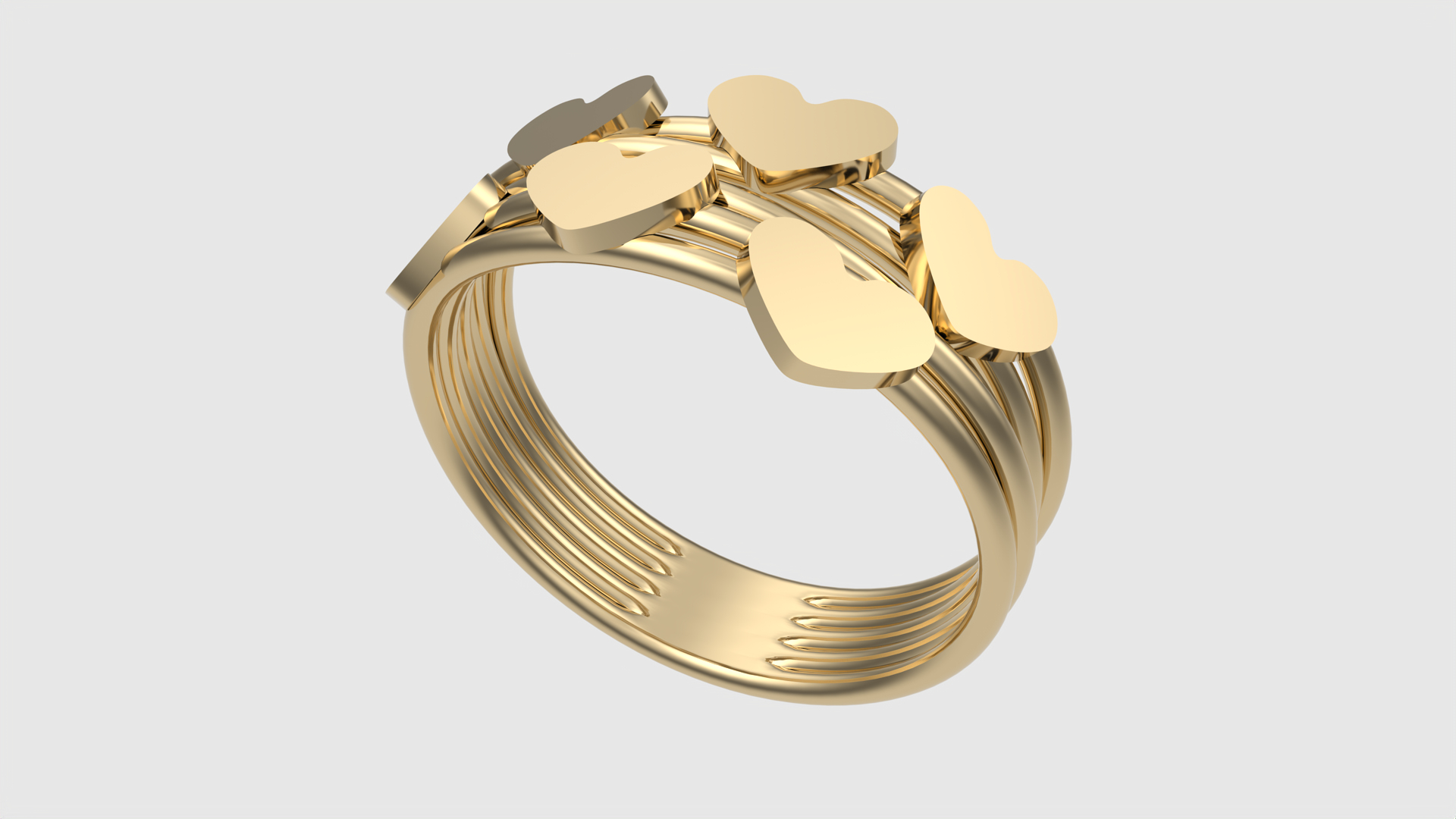 3D Tiny Simple Heart Ring JDBCo - TurboSquid 2342201