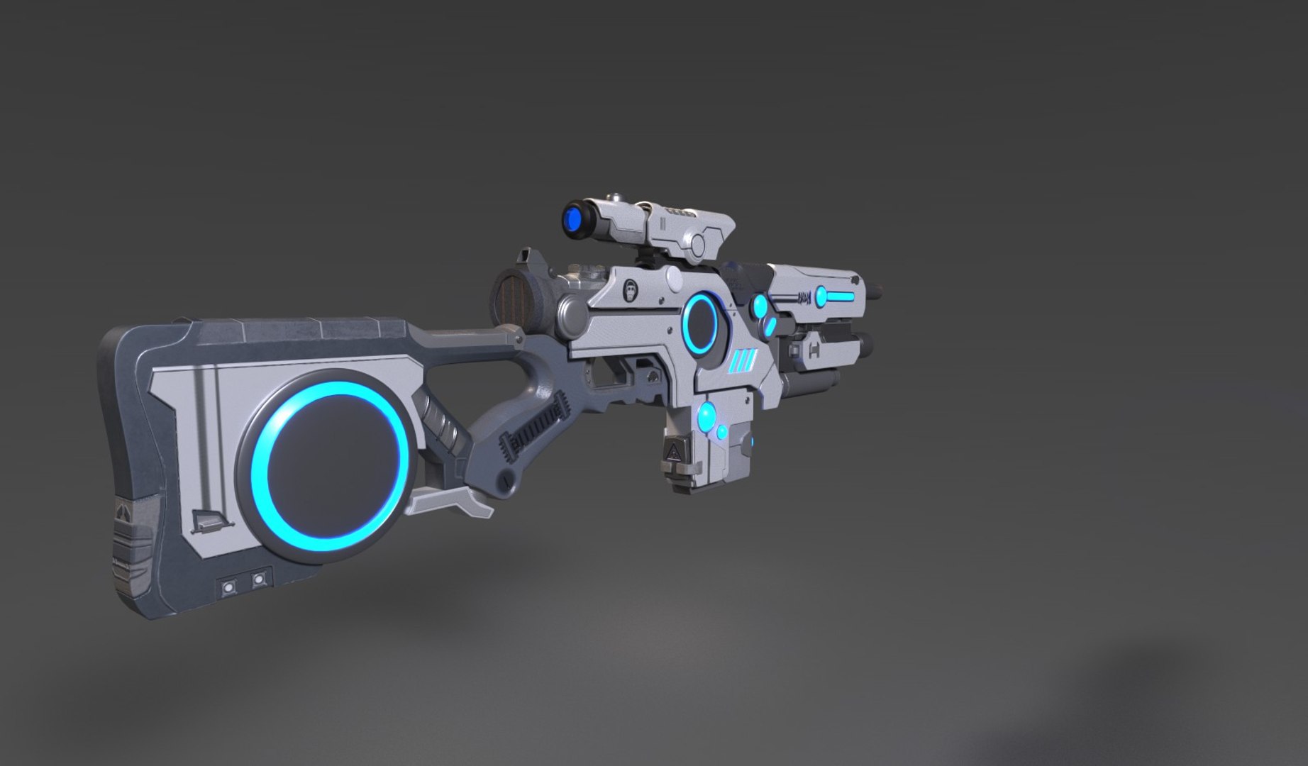 Sci-fi Weapon Fbx