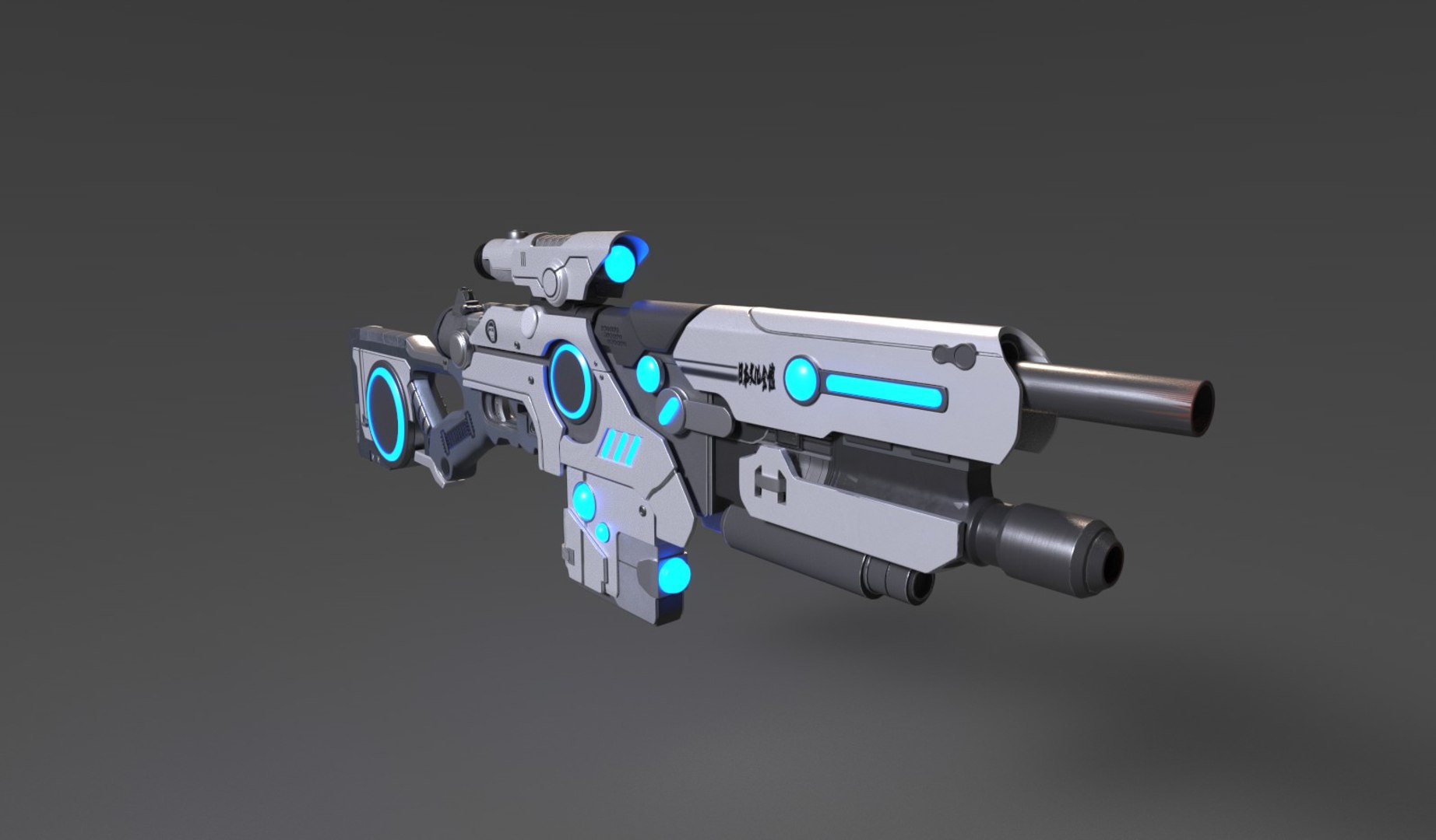 Sci-fi Weapon Fbx