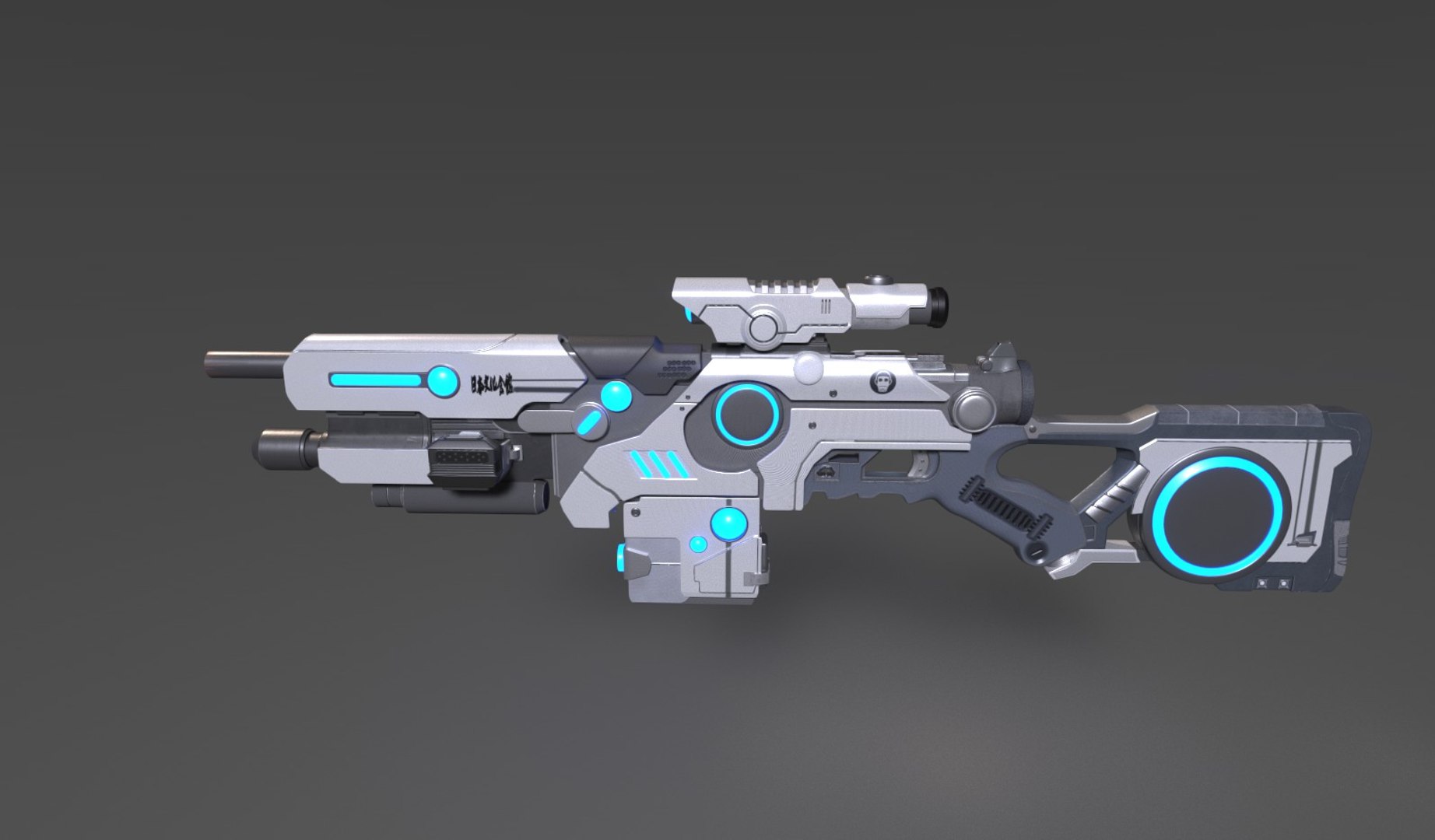 Sci-fi Weapon Fbx