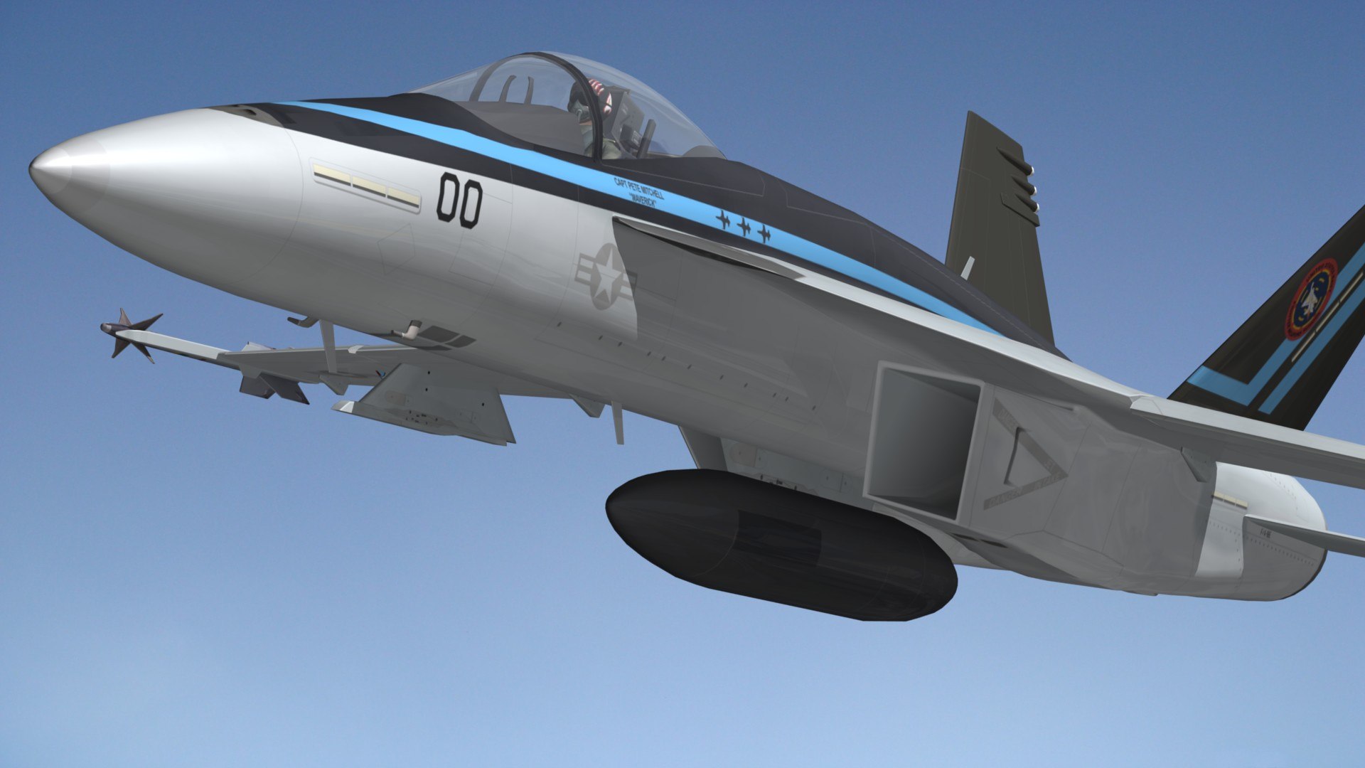 F18 Super Hornet Maverick 3D - TurboSquid 1906694