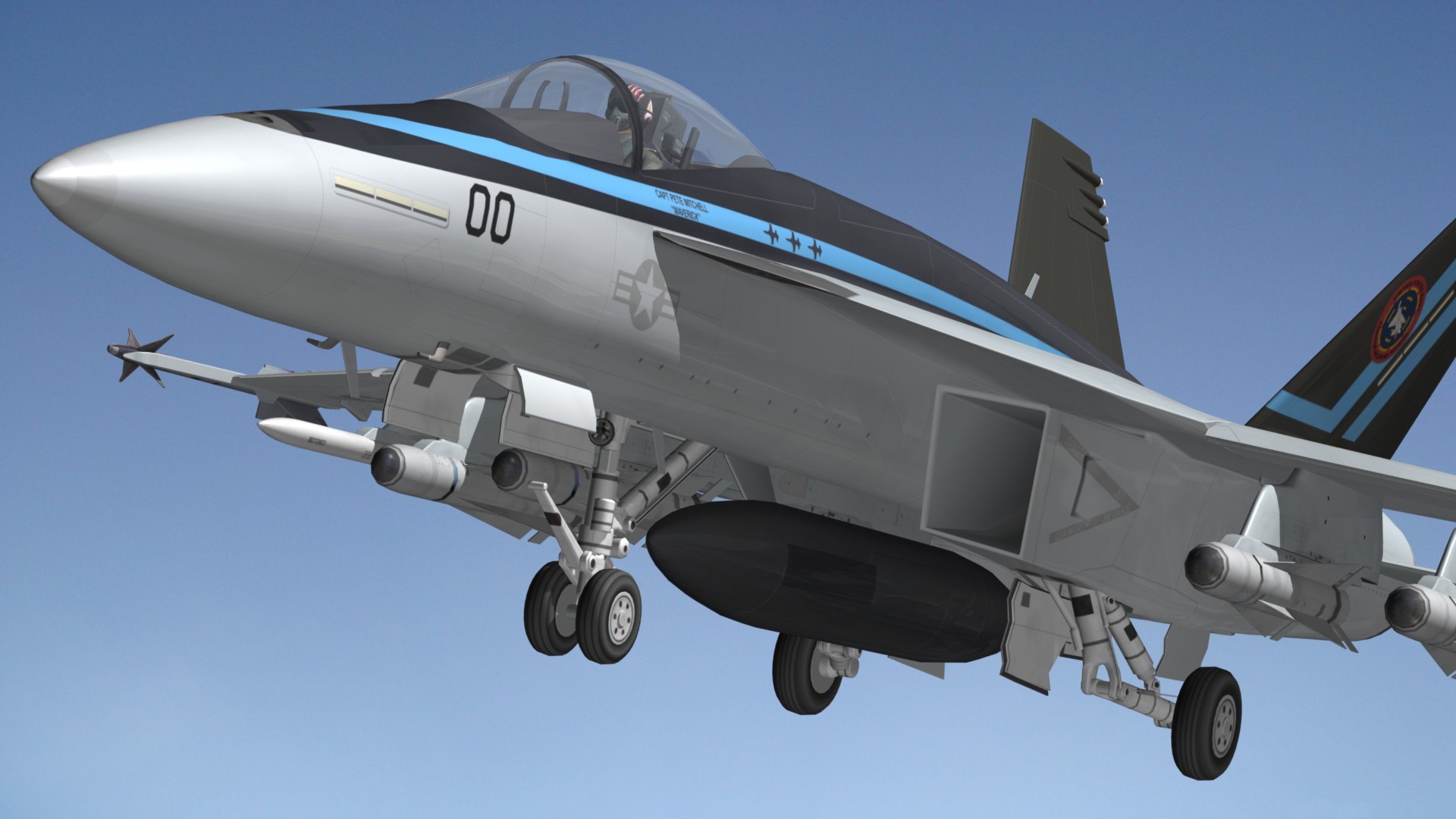 F18 Super Hornet Maverick 3D - TurboSquid 1906694