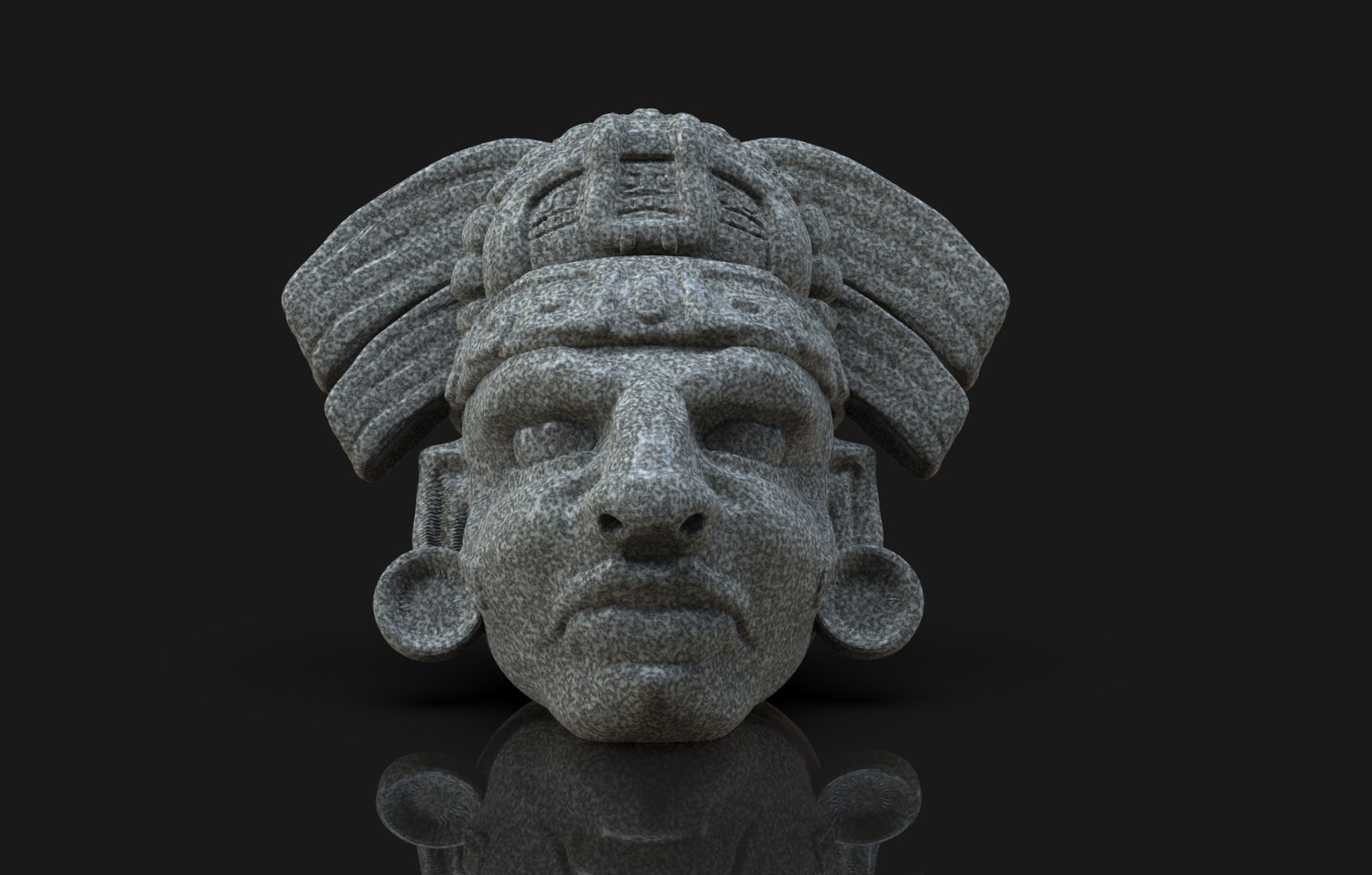 3D Mayan Head Sculpture Model - TurboSquid 2306382