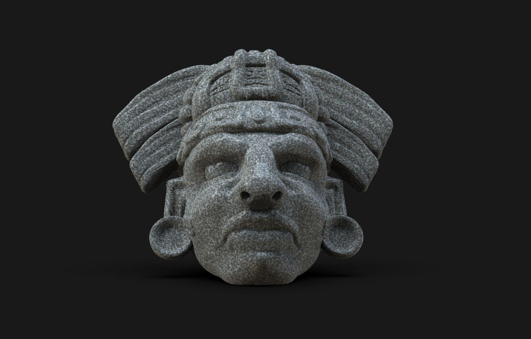 3D Mayan Head Sculpture Model - TurboSquid 2306382