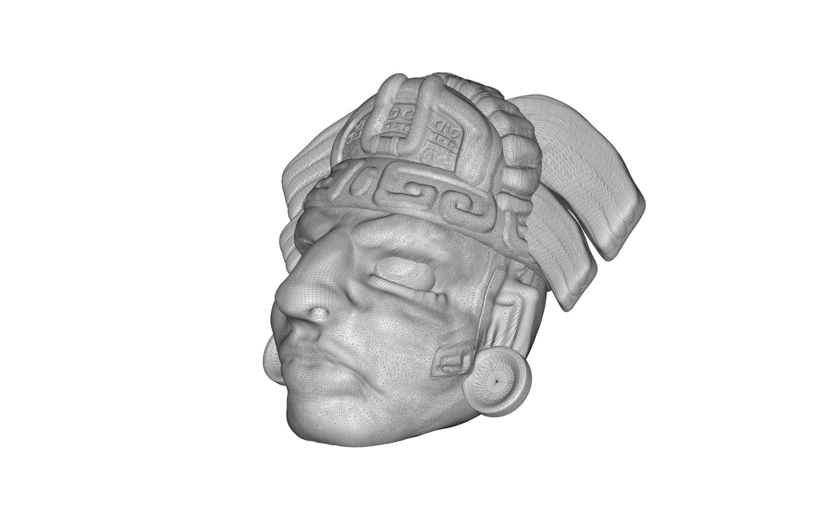 3D Mayan Head Sculpture Model - TurboSquid 2306382