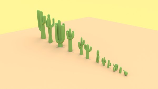 Cactus art 3D - TurboSquid 1665795