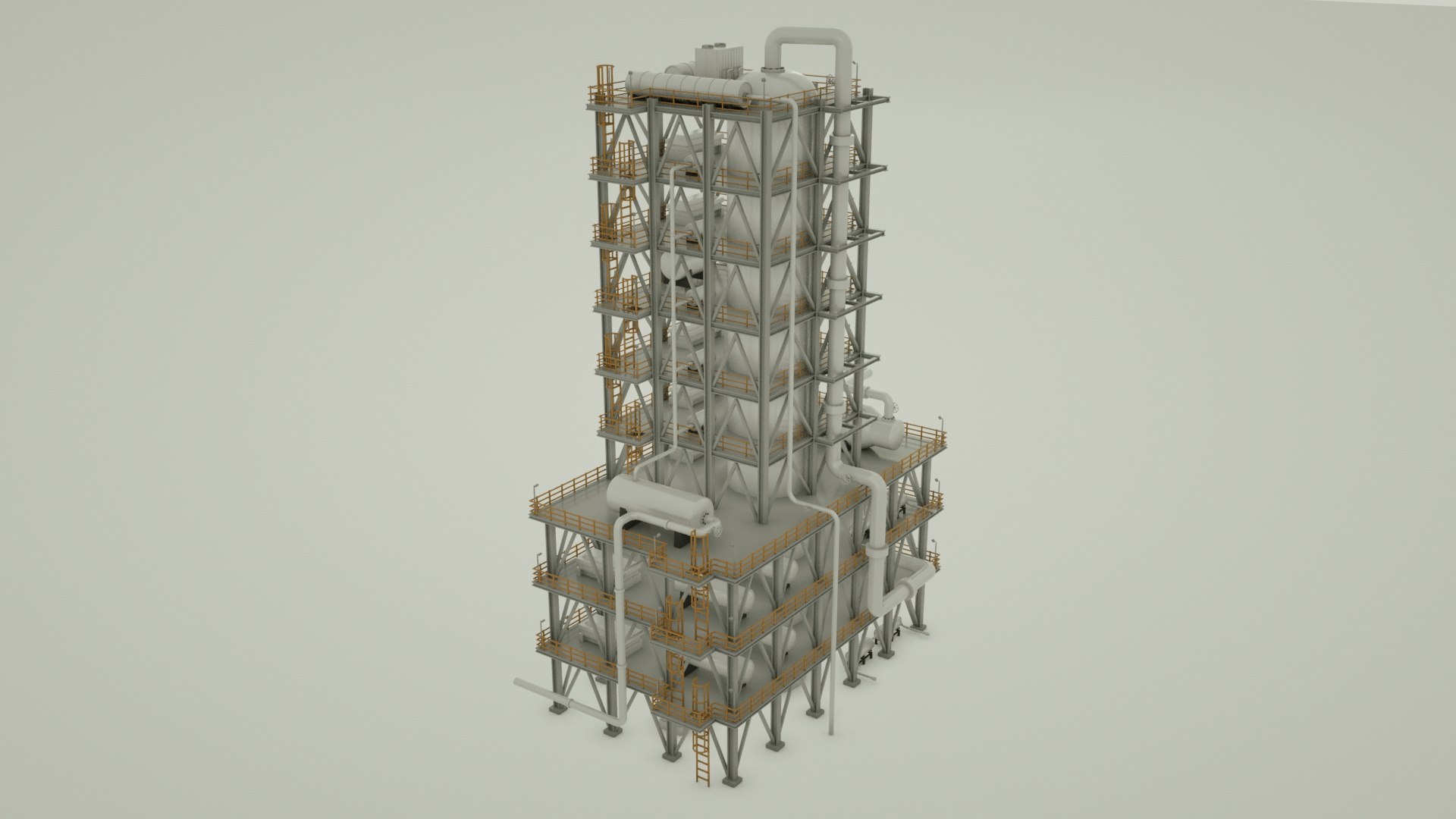 Natural Gas Building 3d Model